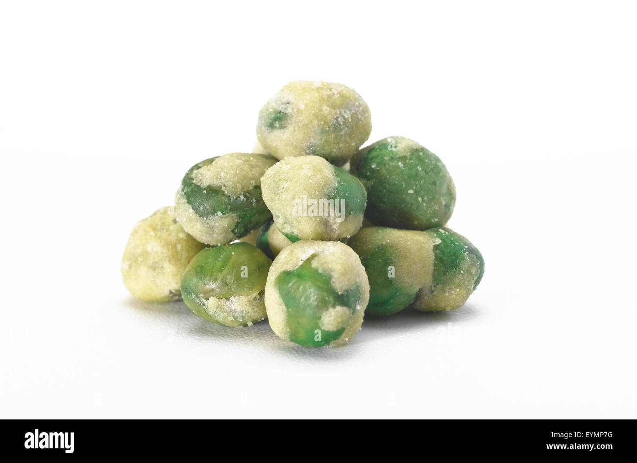 Wasabi pea's isolated Stock Photo - Alamy