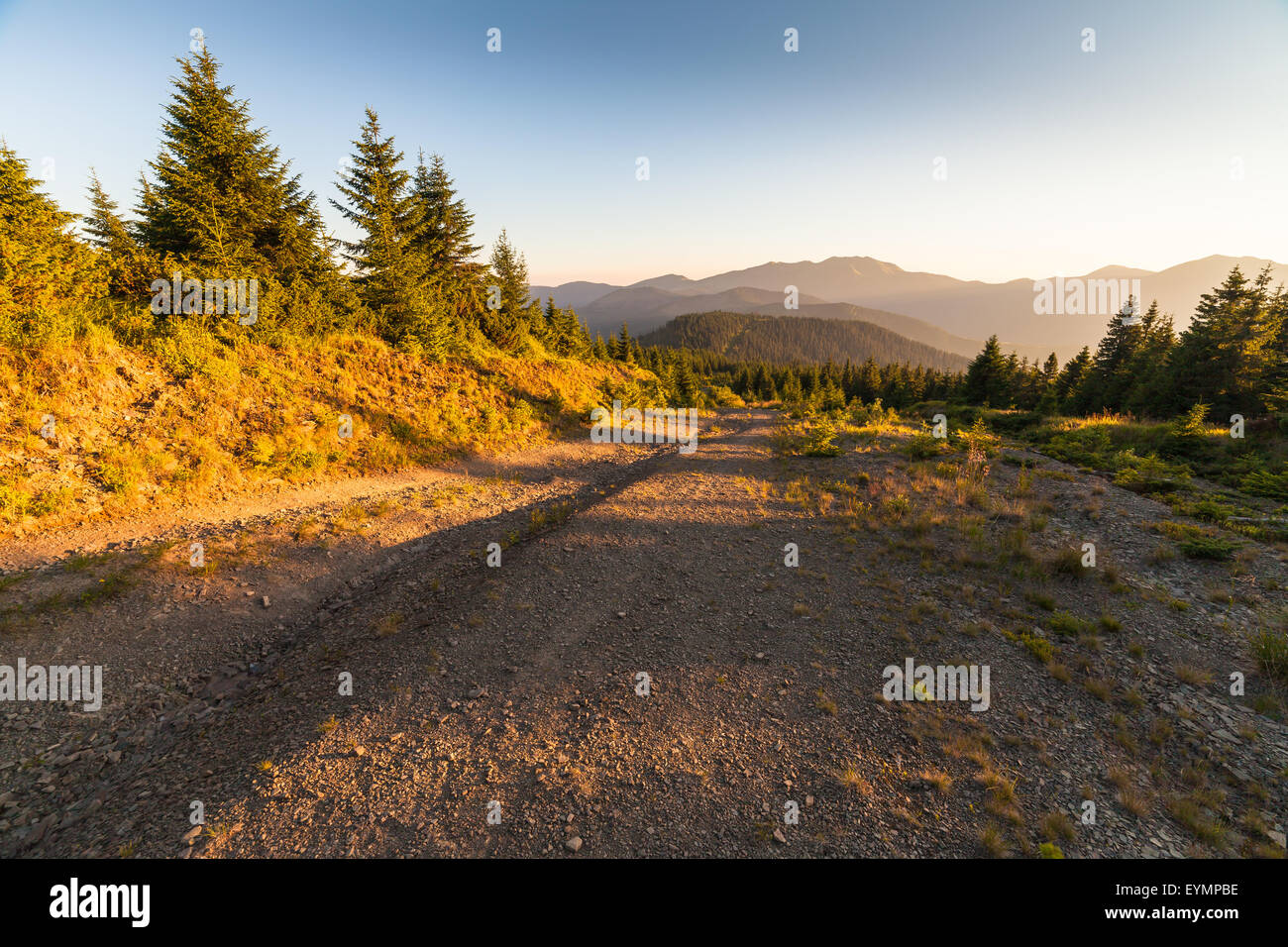 Beautiful mountains landscape in Carpathian. The Ukraine Stock Photo ...