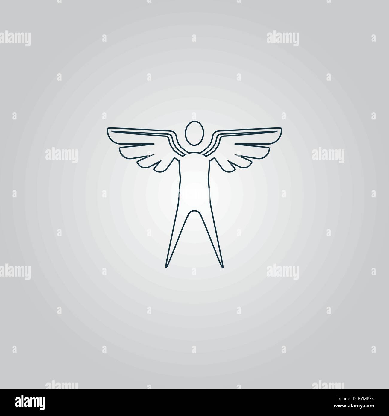 Man with angel wings hi-res stock photography and images - Alamy