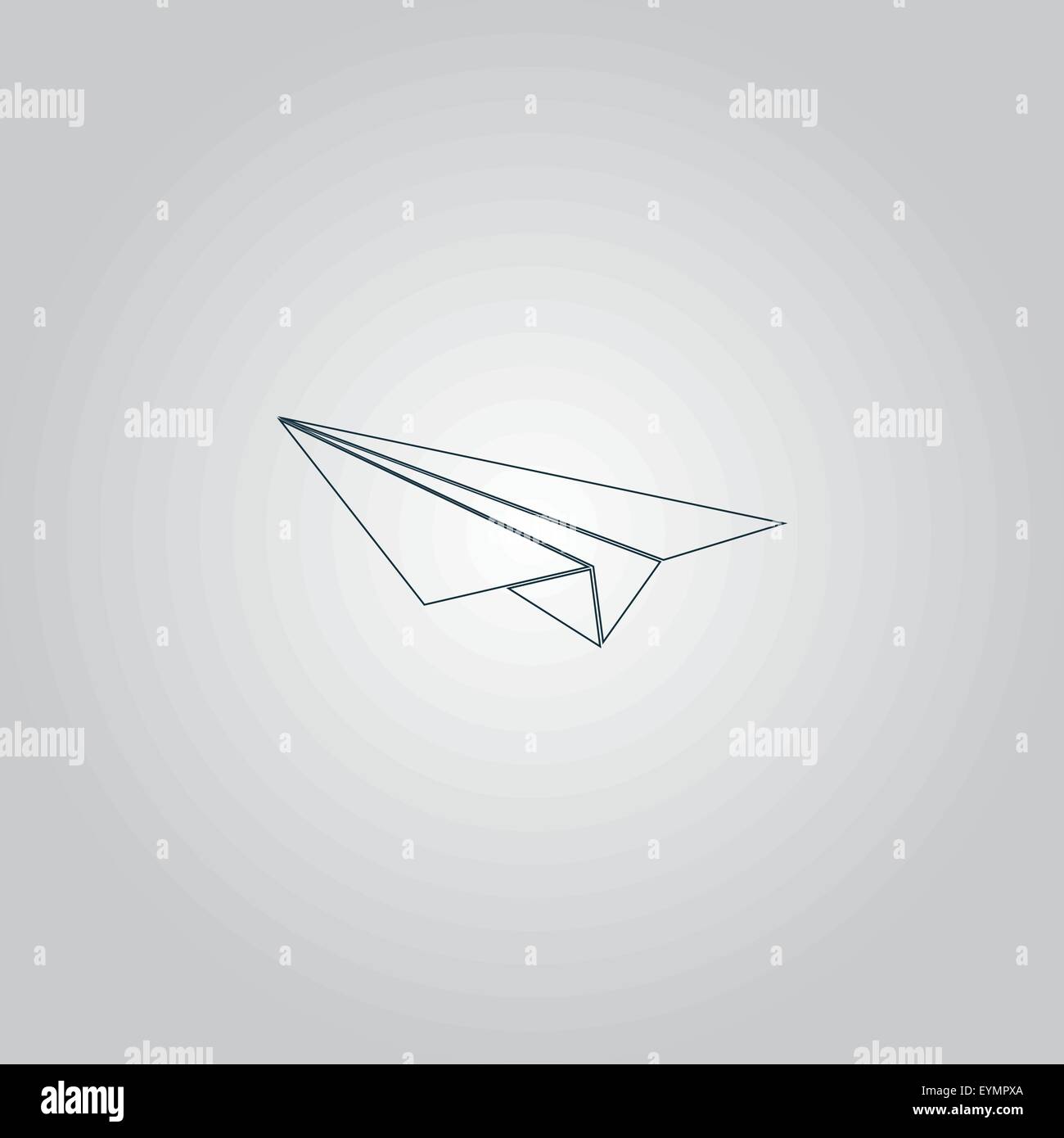 Paper Plane sign Stock Vector Image & Art - Alamy