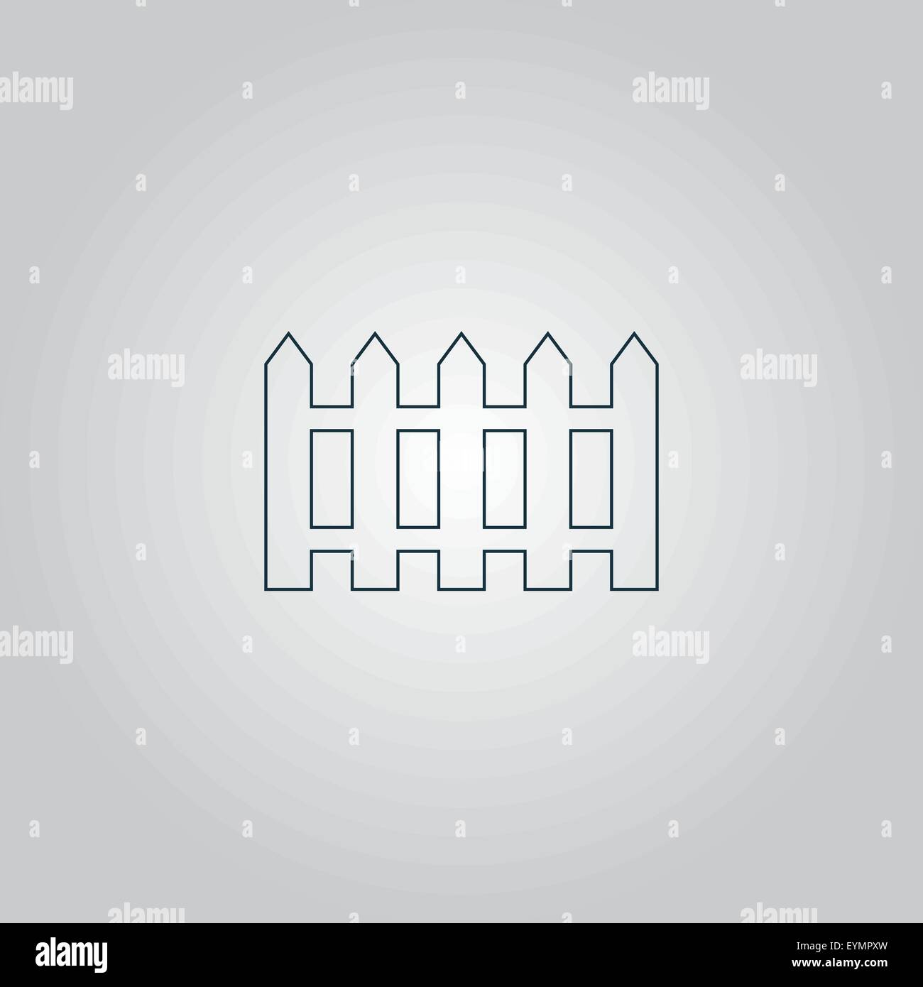 Fence icon - Vector Stock Vector Image & Art - Alamy