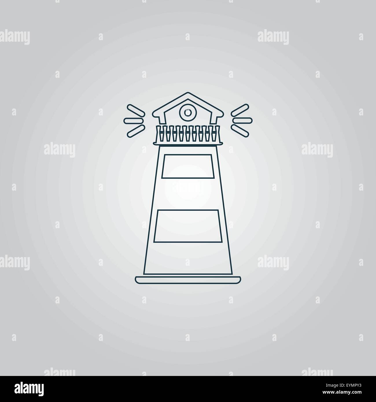 Lighthouse dusk Stock Vector Images - Alamy