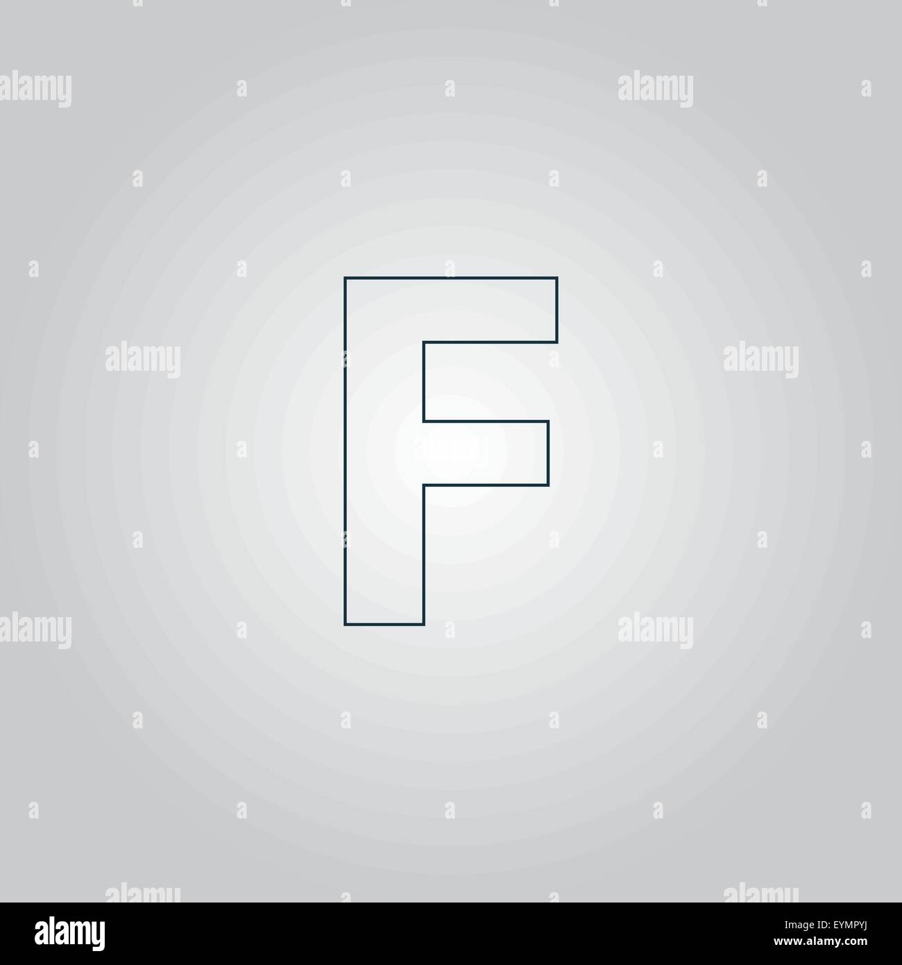 Letter F vector flat icon Stock Vector Image & Art - Alamy