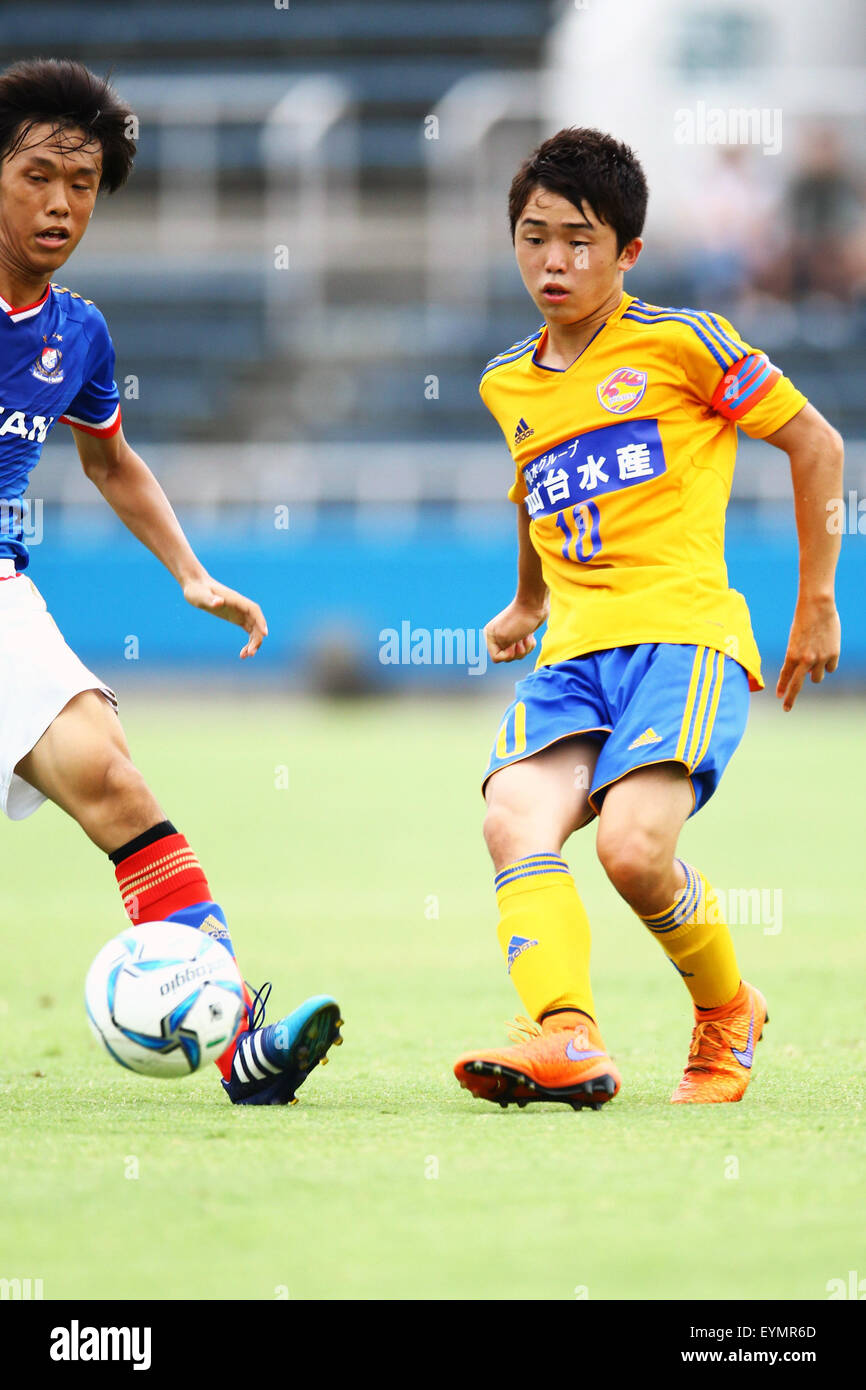 Kanagawa, Japan. 30th July, 2015. Takumi Sasaki (Vegalta) Football ...