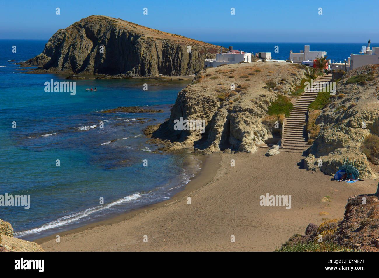 Cabo de Gata, Isleta del Moro, fishing village, Cabo de Gata-Nijar ...