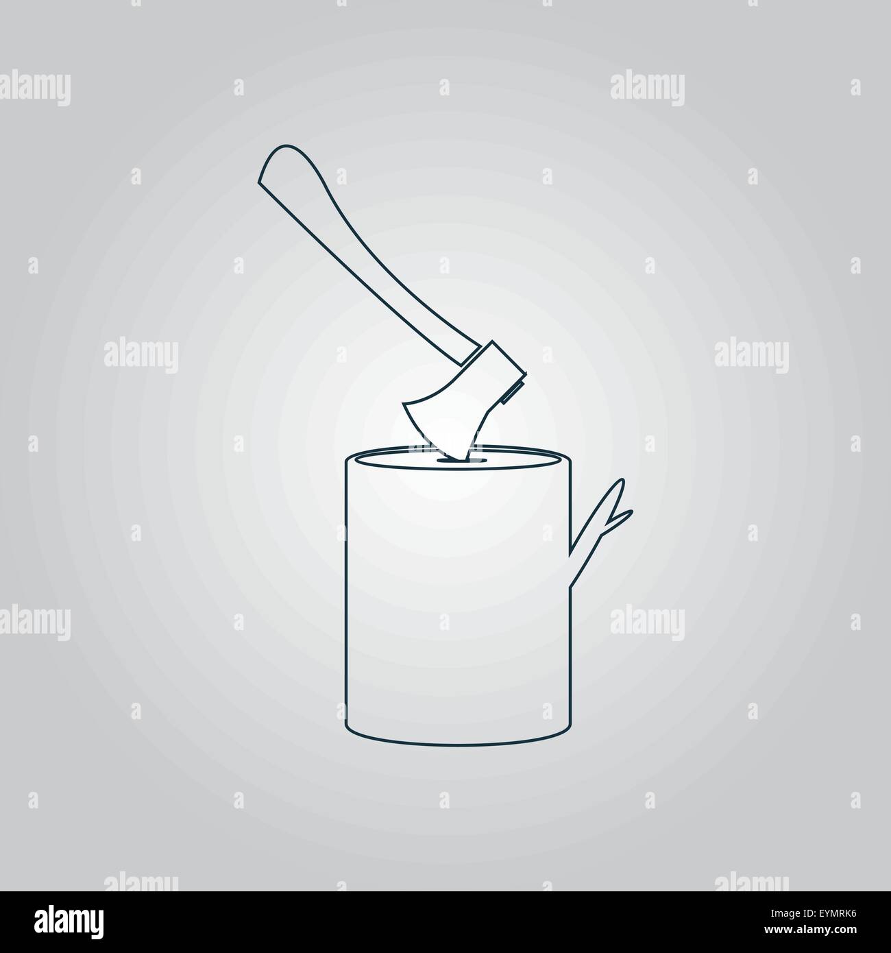 Log bark stump deck Stock Vector Images - Alamy