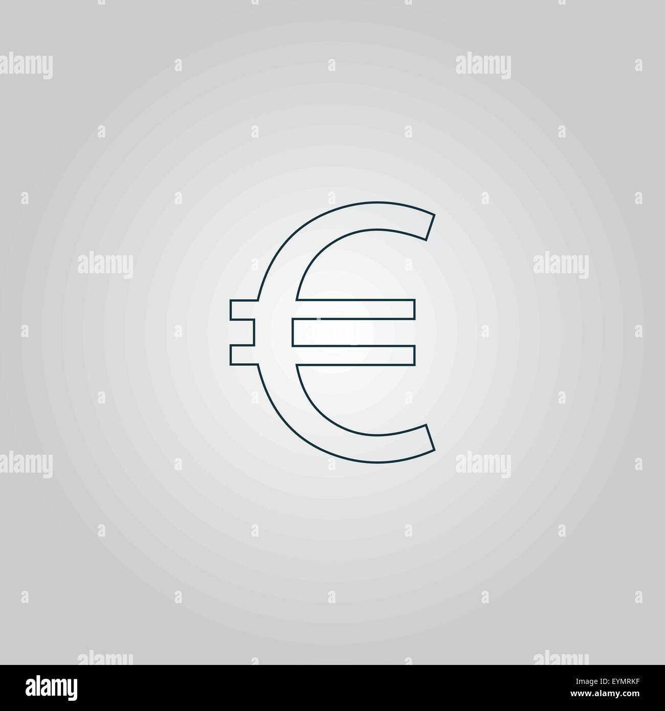 Euro flat icon. Vector illustration Stock Vector Image & Art - Alamy