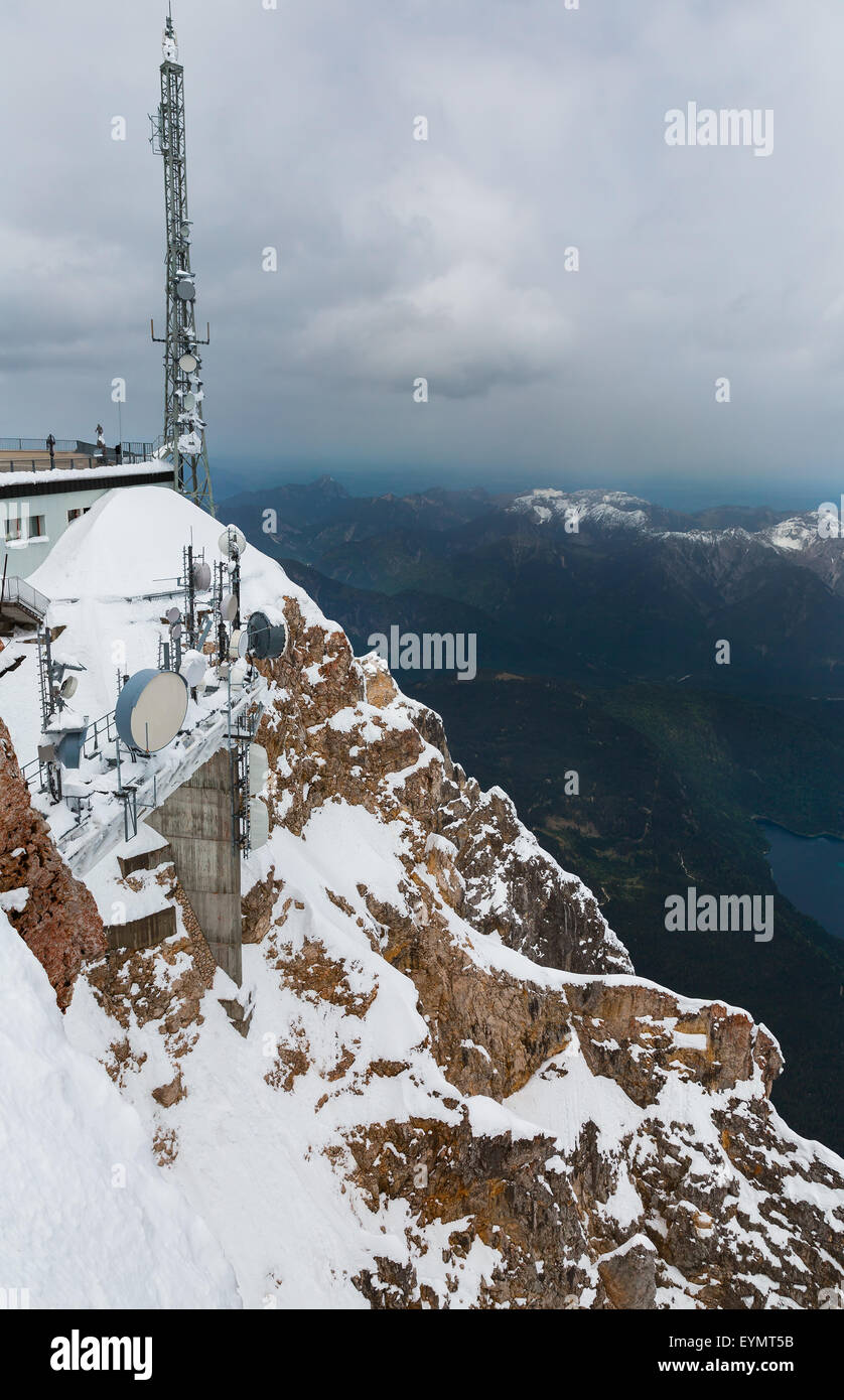 View from the zugspitze in winter hi-res stock photography and images ...