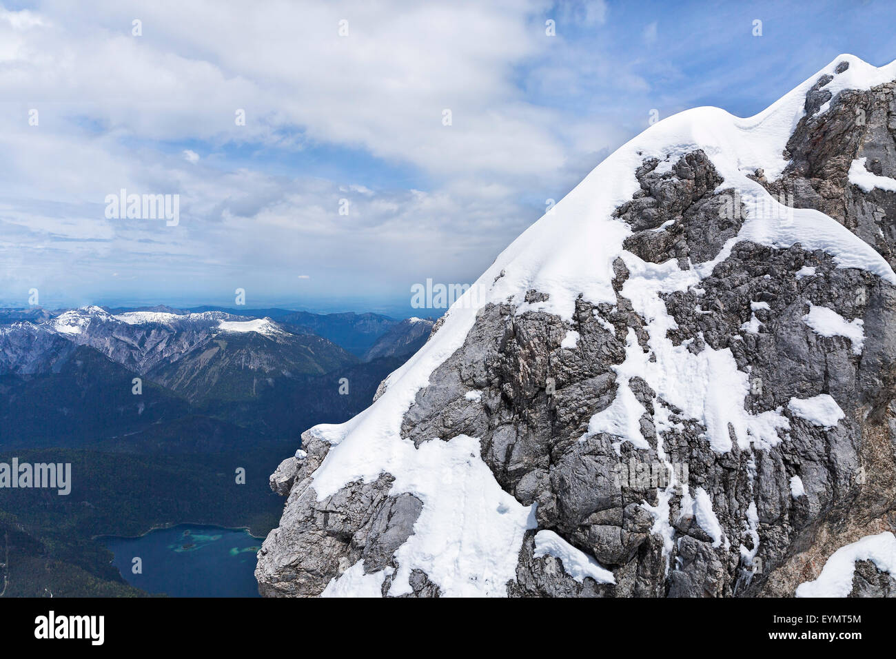 View from the zugspitze in winter hi-res stock photography and images ...