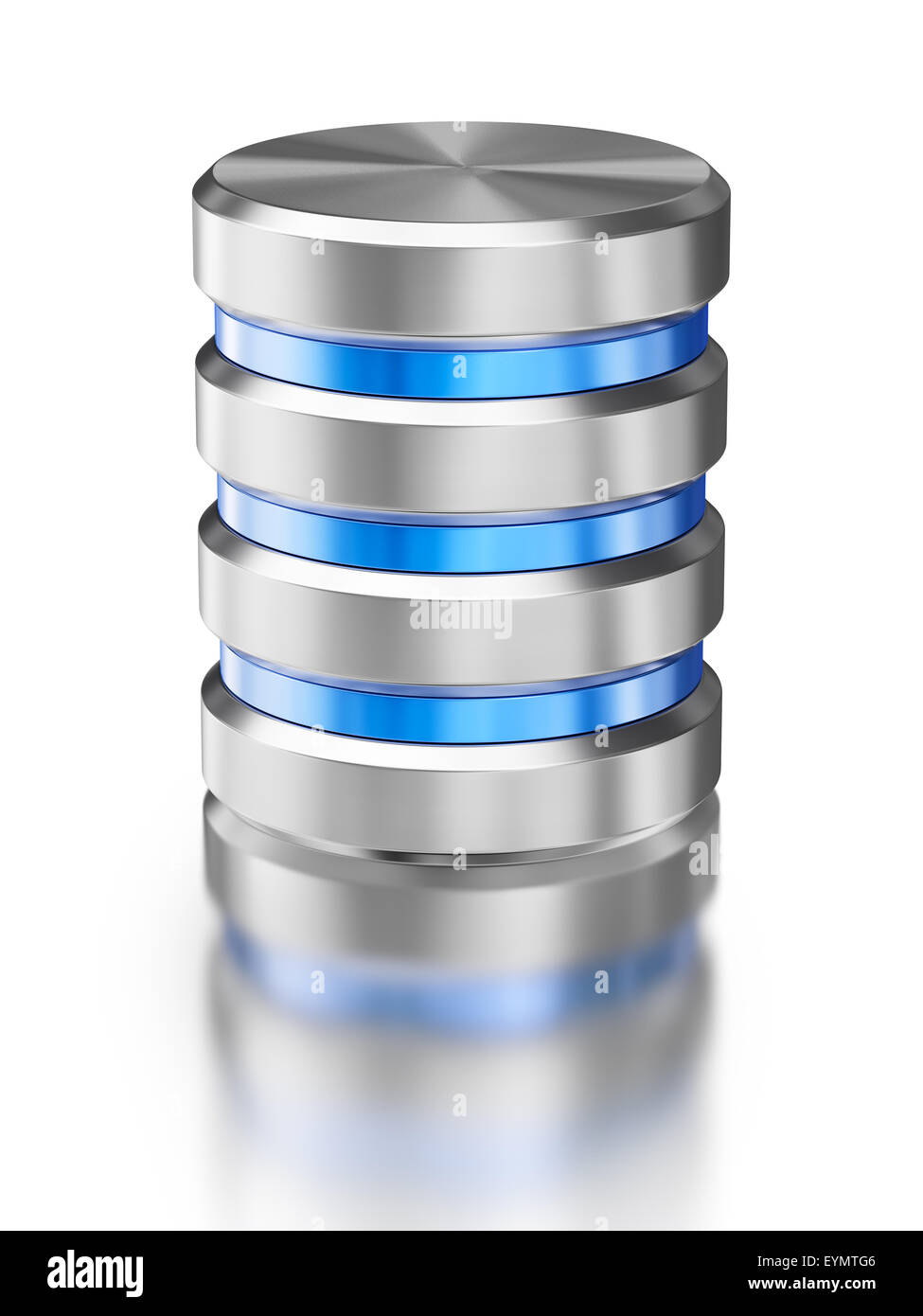 Hard disk drive data storage database icon symbol isolated on white ...