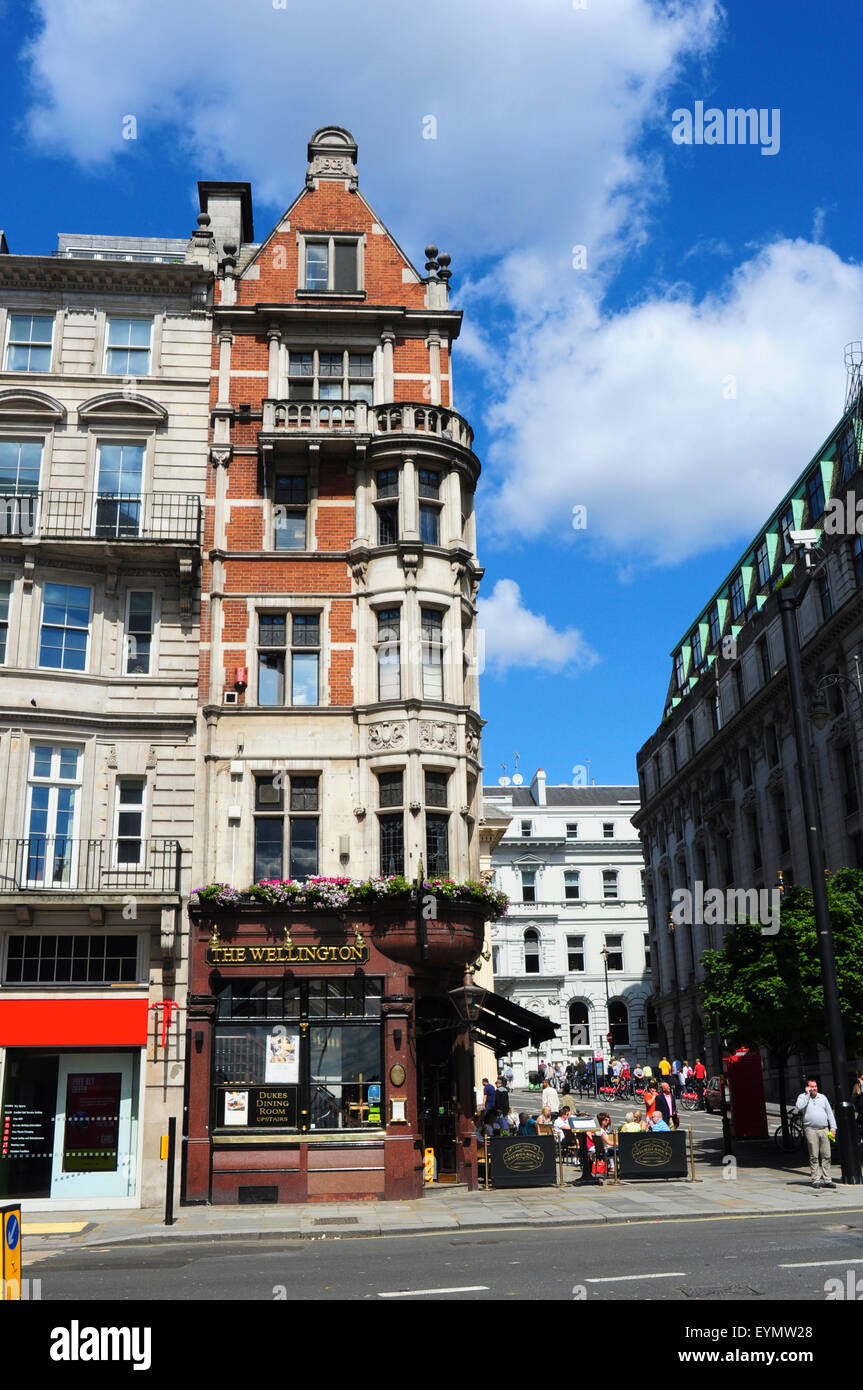 The Wellington public house, Strand, London, England, UK Stock Photo ...