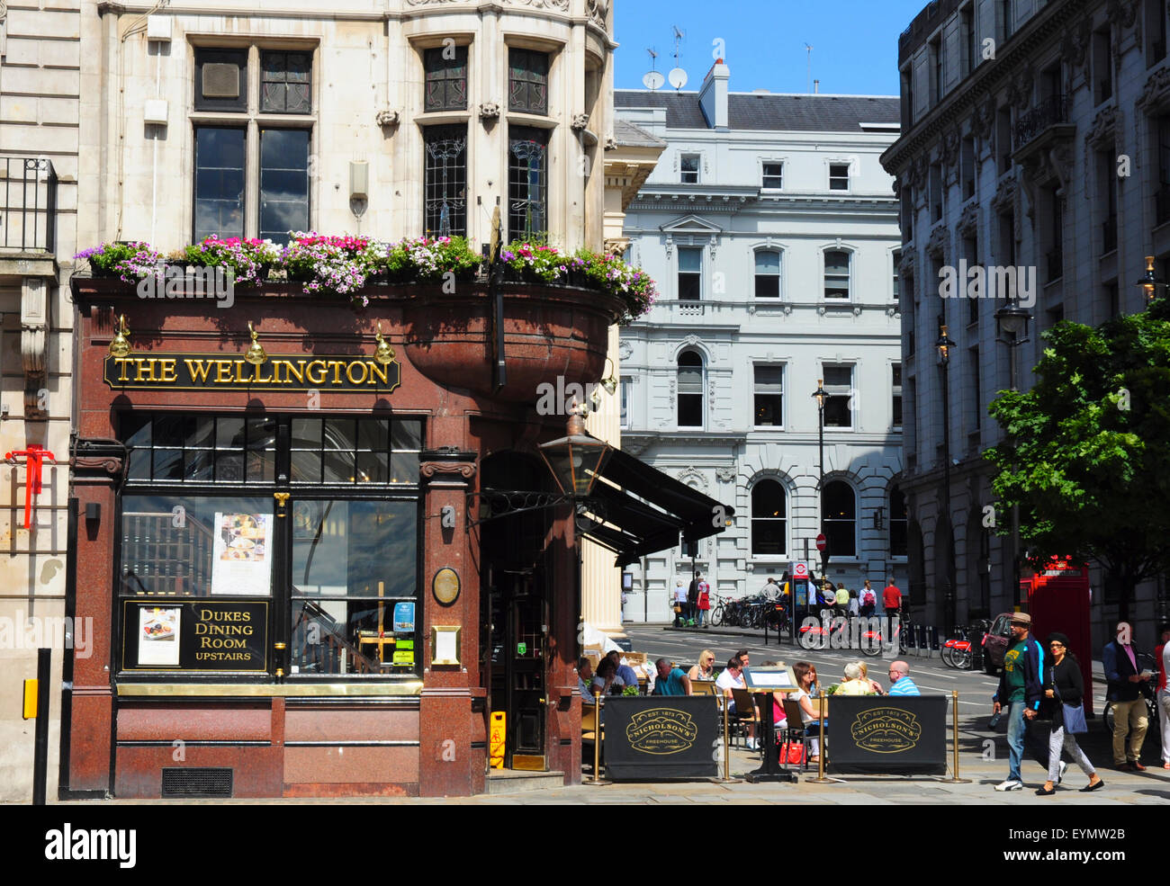 The Wellington public house, Strand, London, England, UK Stock Photo ...
