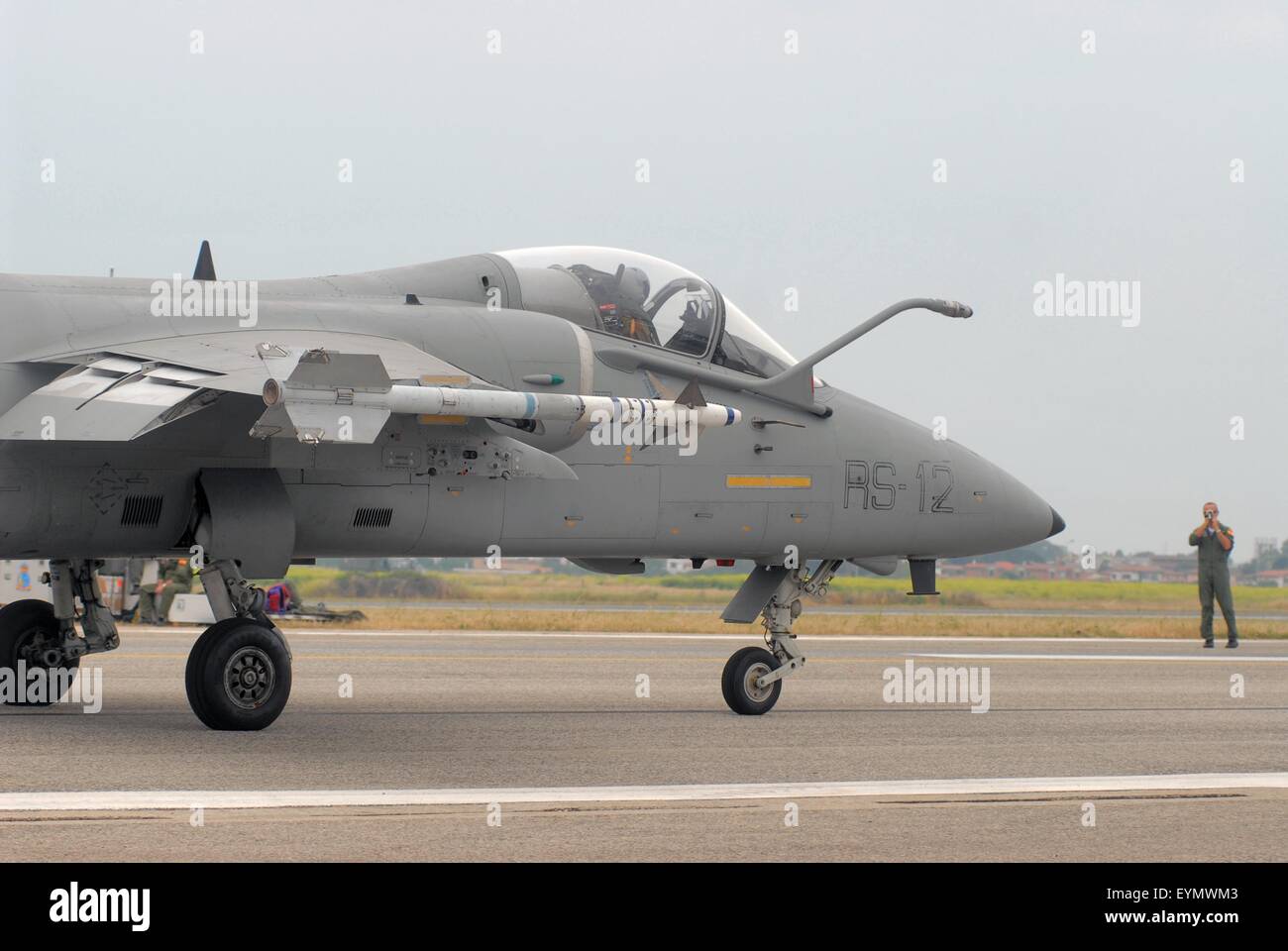 Italian Air Force, AMX "Ghibli"attack aircraft Stock Photo - Alamy