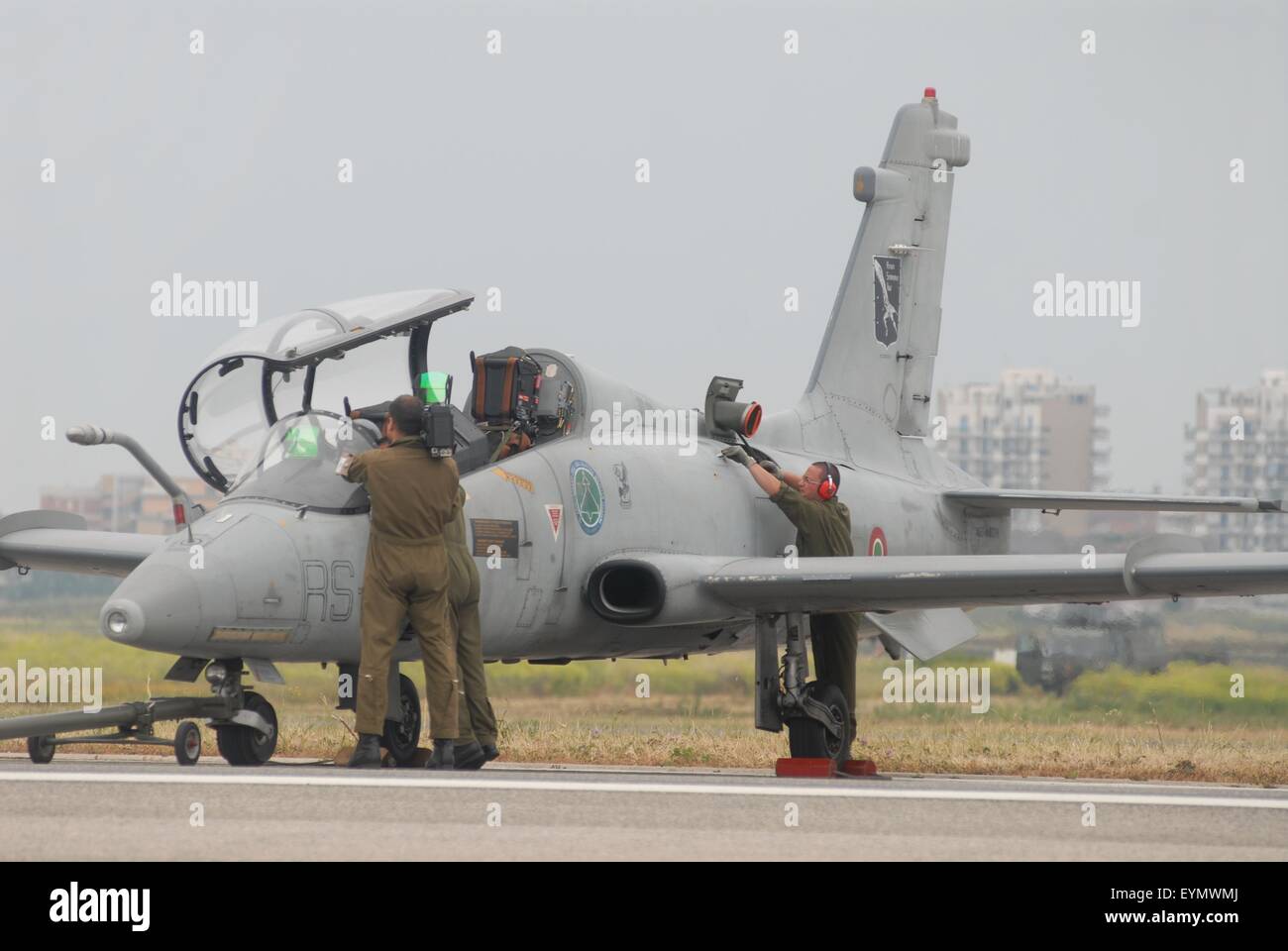 Italian Air Force advanced training aircraft Aermacchi MB 339 Stock ...