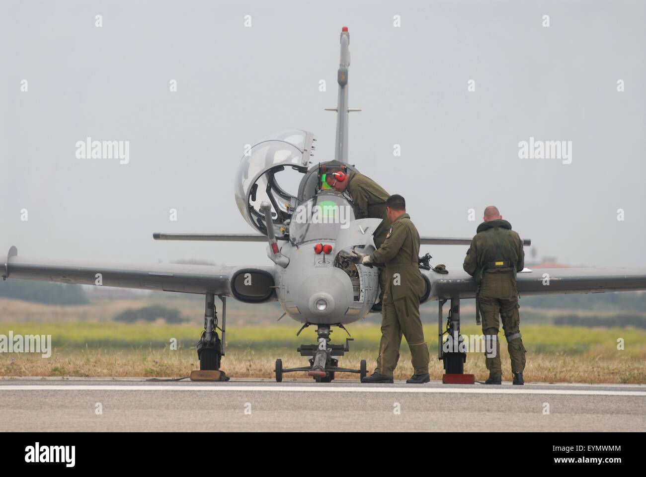Italian Air Force advanced training aircraft Aermacchi MB 339 Stock ...