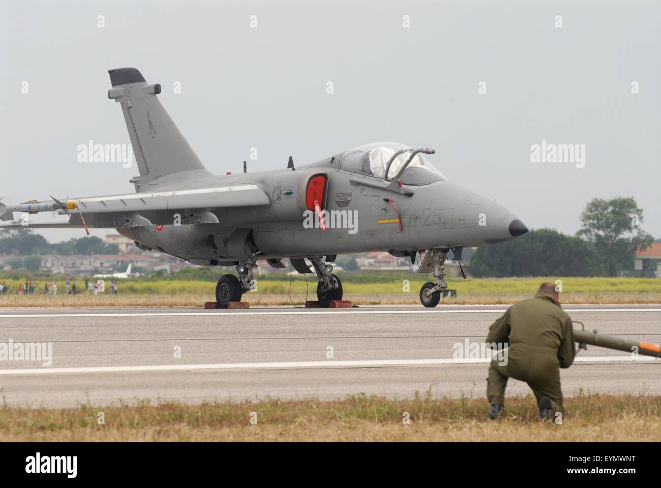 Italian Air Force, AMX "Ghibli"attack aircraft Stock Photo - Alamy