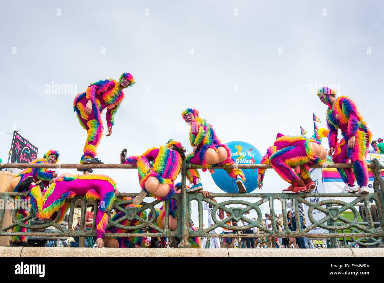 Brighton, East Sussex, UK . 01st Aug, 2015. The rainbow colours of ...