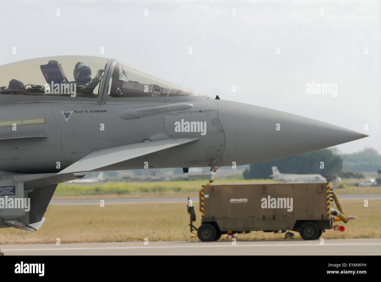 Italian Air Force Typhoon, fighter aircraft Stock Photo - Alamy