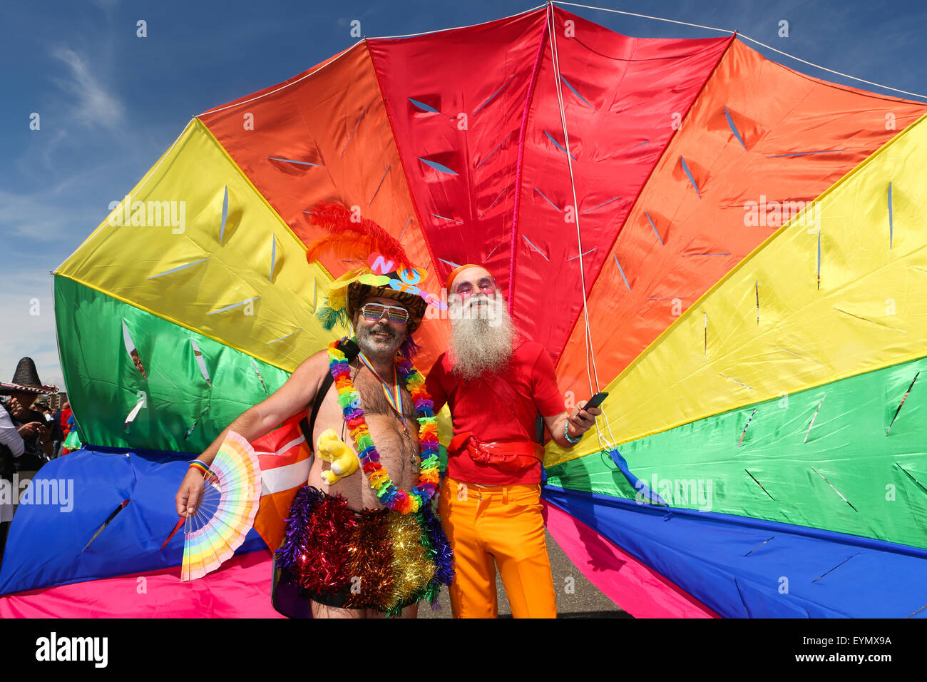 This is the parade at Brighton Pride 2015 which commenced from Brighton ...