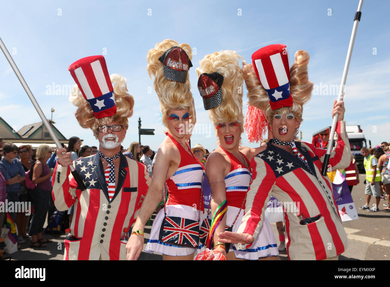 This is the parade at Brighton Pride 2015 which commenced from Brighton ...
