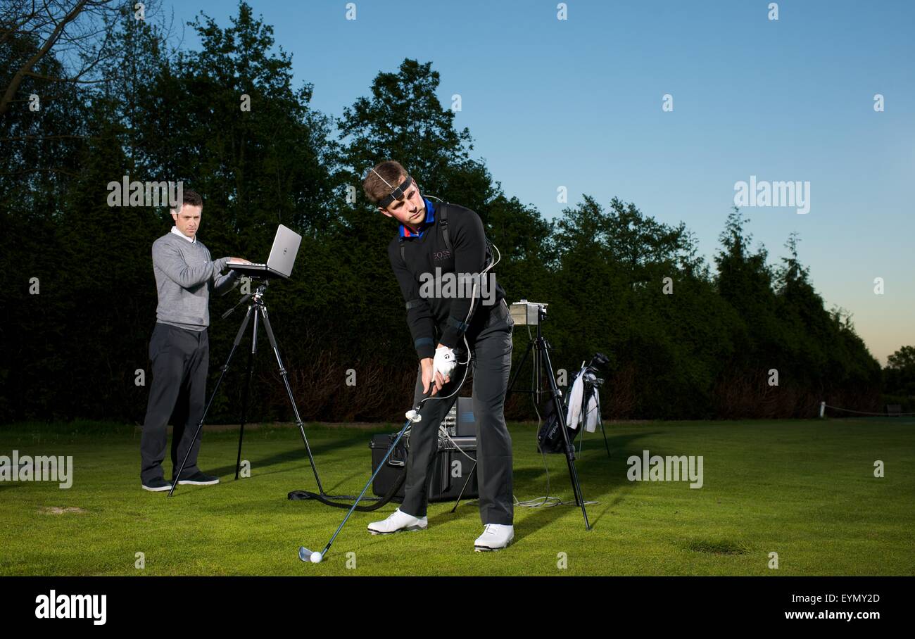 Golf coach teaching during lesson hi-res stock photography and images ...