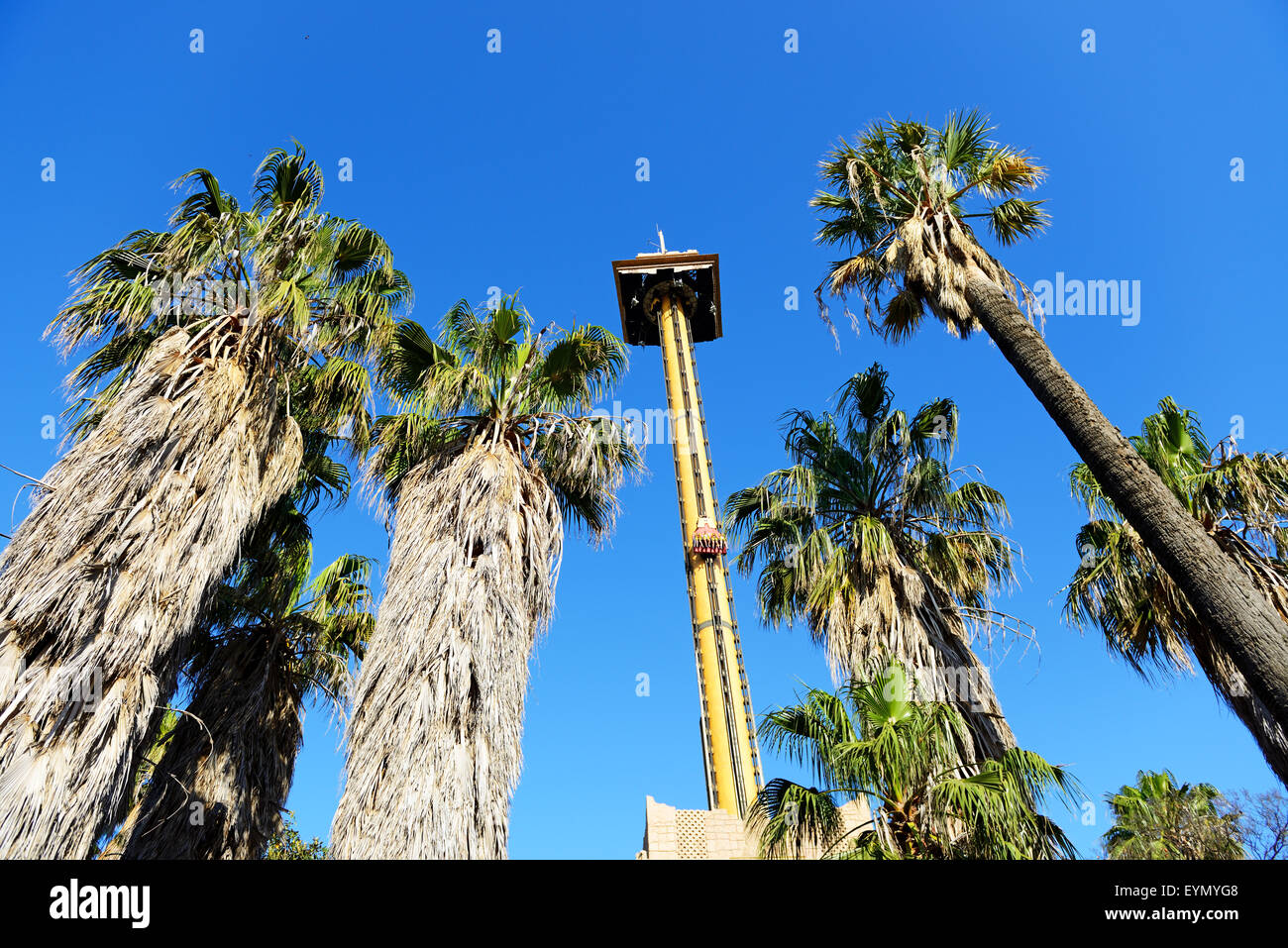 The Hurakan Condor Ride in Port Aventura theme park, Salou, Spain Stock ...