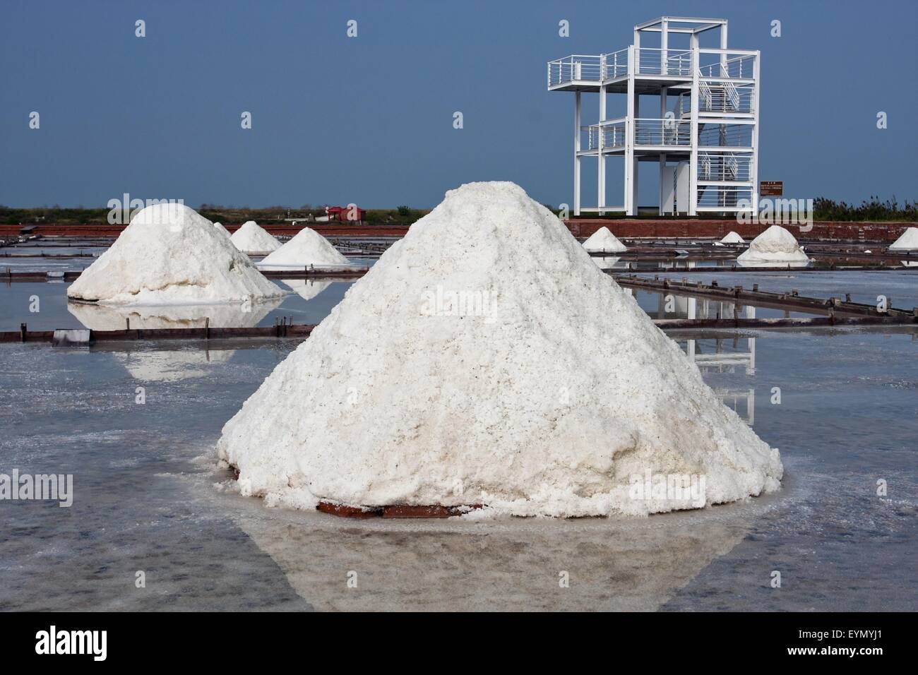 beautiful scenic of salt field in Tainan,Taiwan,Asia Stock Photo - Alamy
