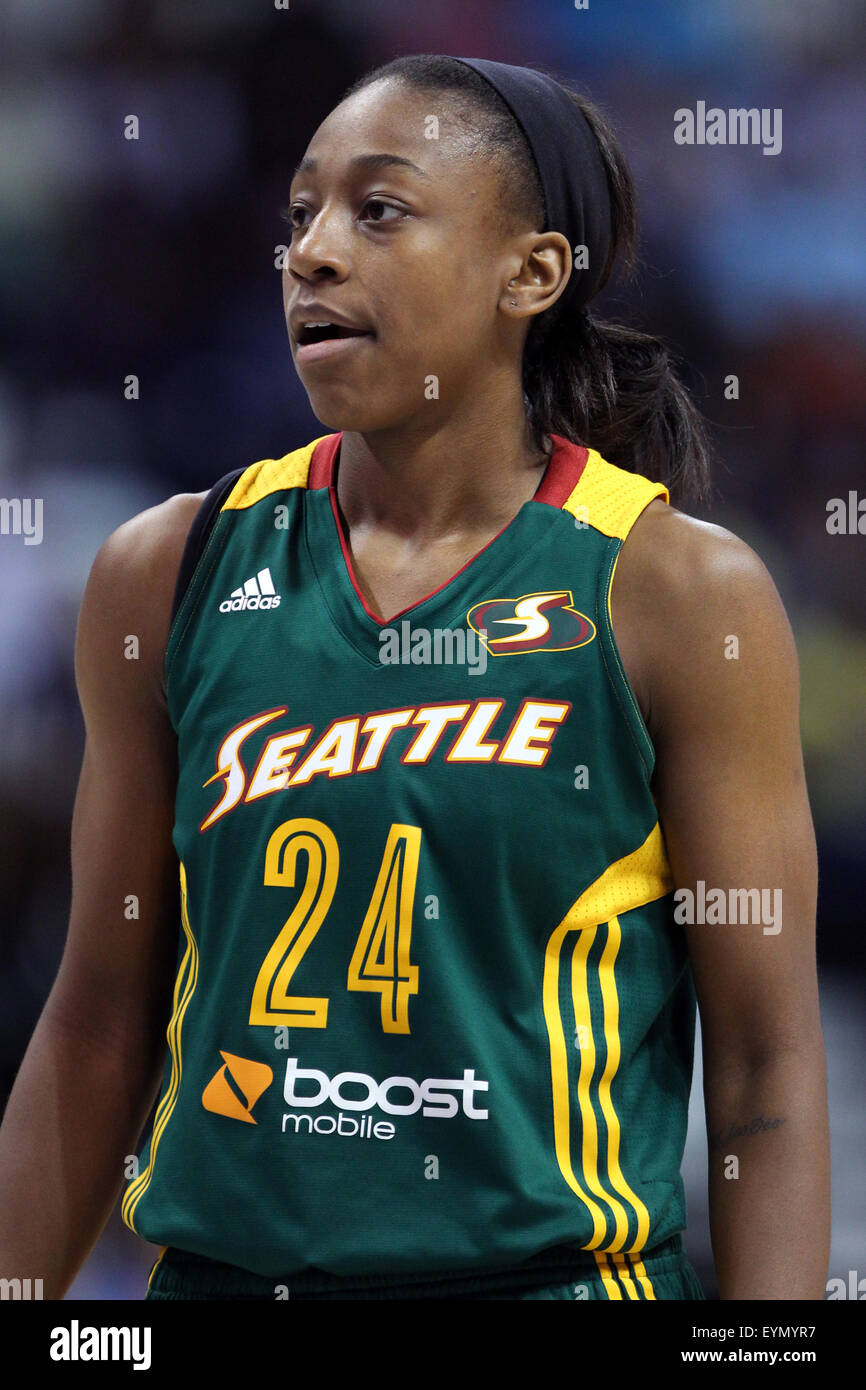 July 31, 2015; Uncasville, CT, USA; Seattle Storm guard Jewell Loyd (24 ...