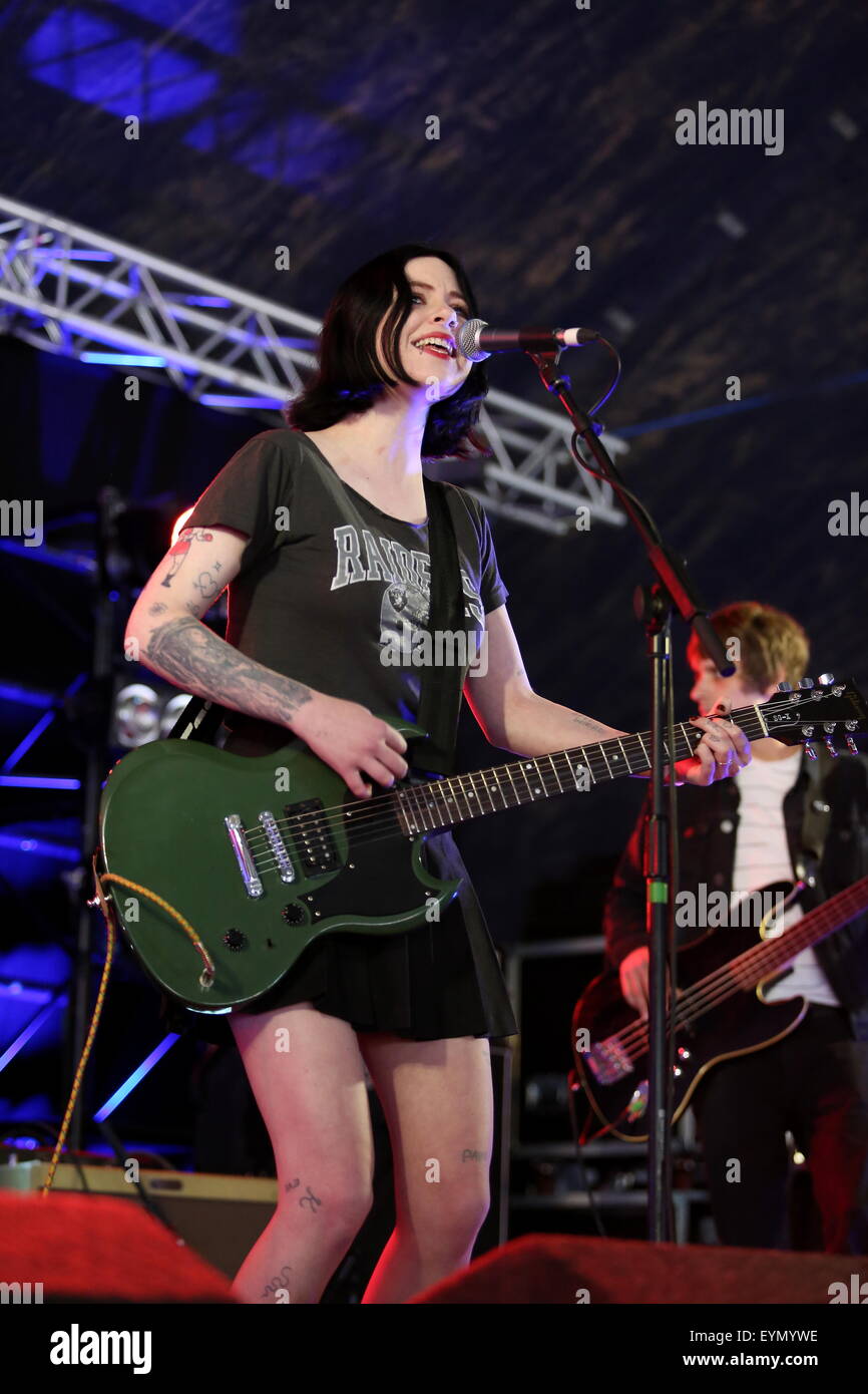 Penrith, Cumbria, UK. 1st August, 2015. Misty Miller performs live on ...