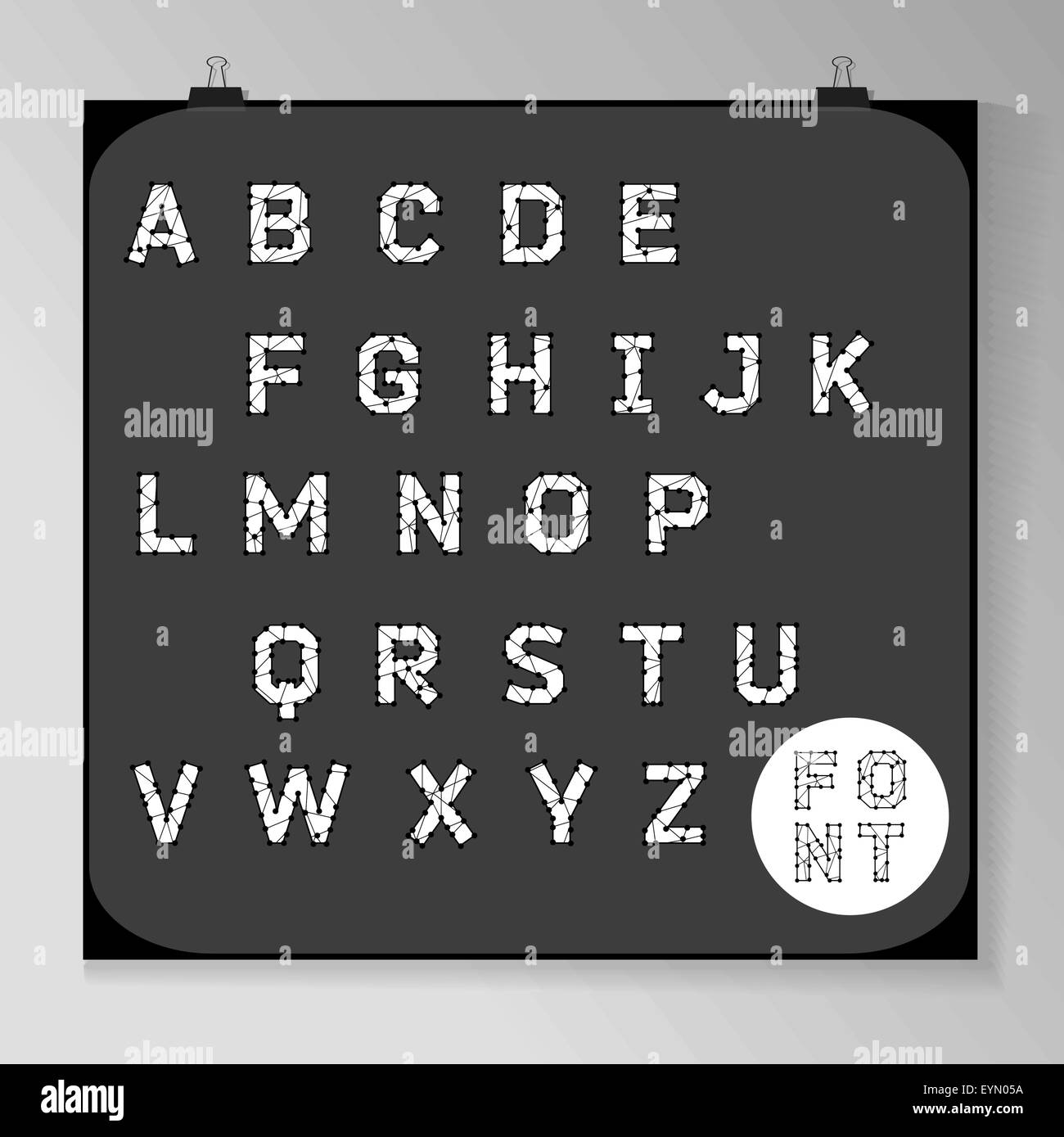 Abstract polygonal letter in Cosmic style Stock Vector Image & Art - Alamy