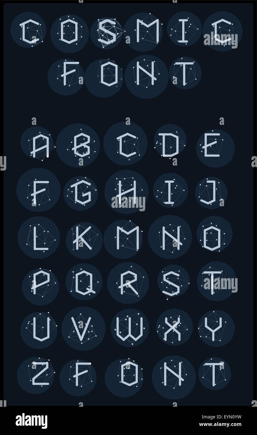 Abstract polygonal letter in Cosmic style Stock Vector Image & Art - Alamy