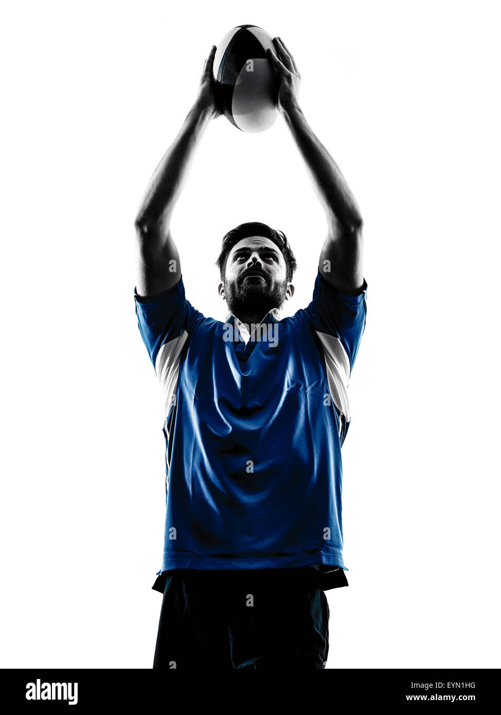 Rugby players silhouettes hi-res stock photography and images - Alamy