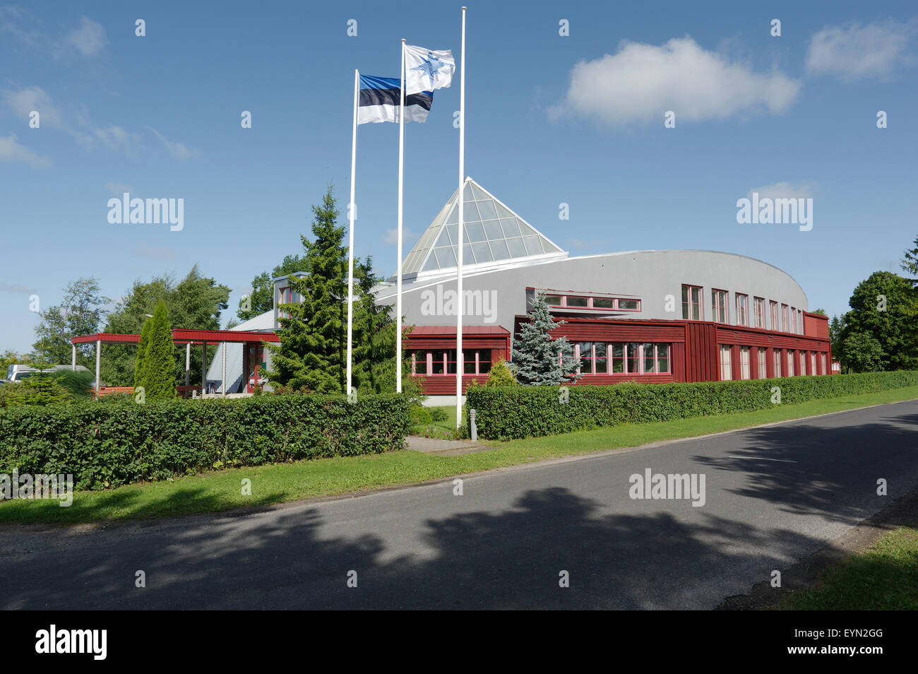 Kihnu Village Hall. Island Kihnu. Estonia 24th July, 2015 Stock Photo ...
