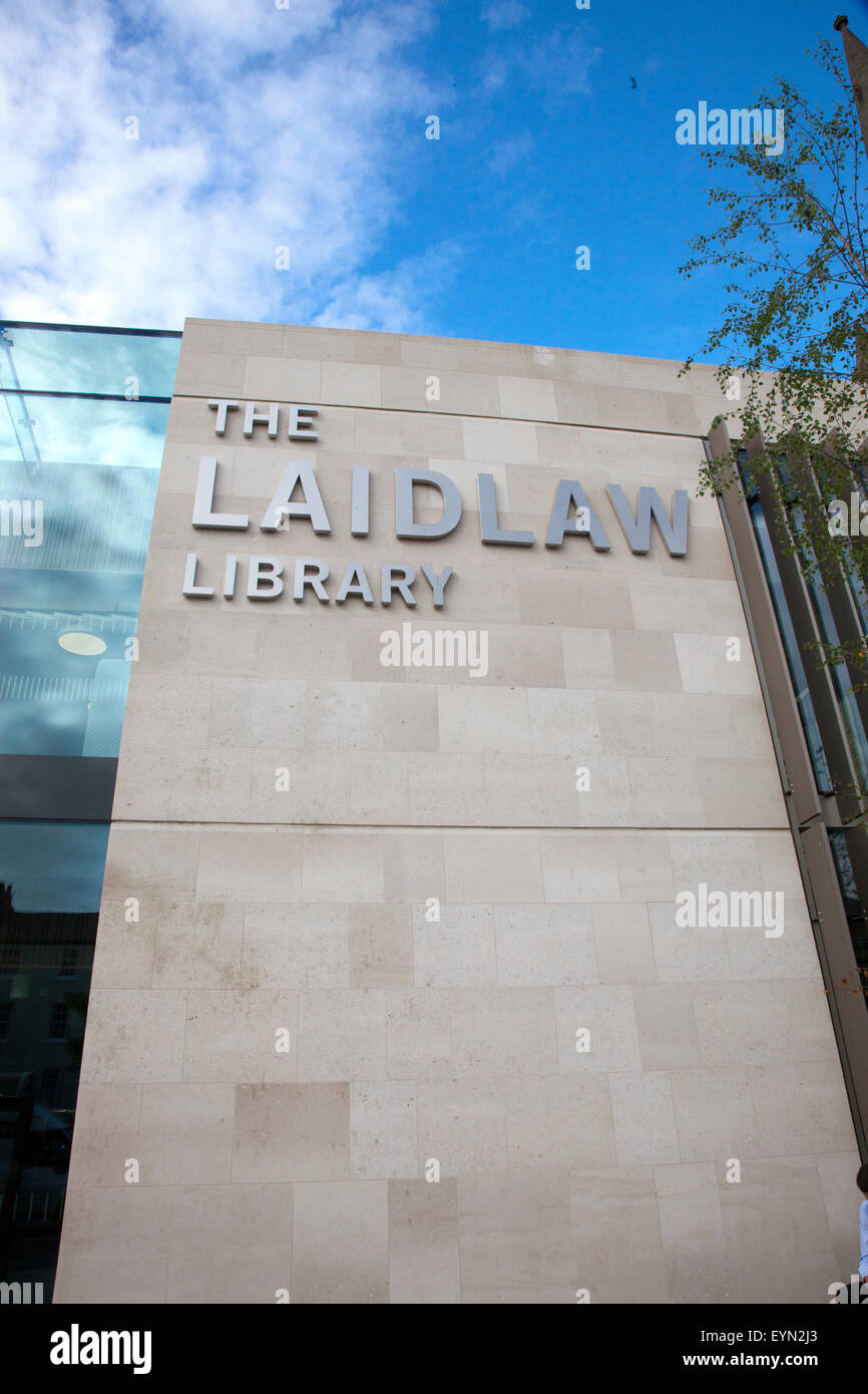 Exterior photograph of The Laidlaw Library at Leeds University Stock ...