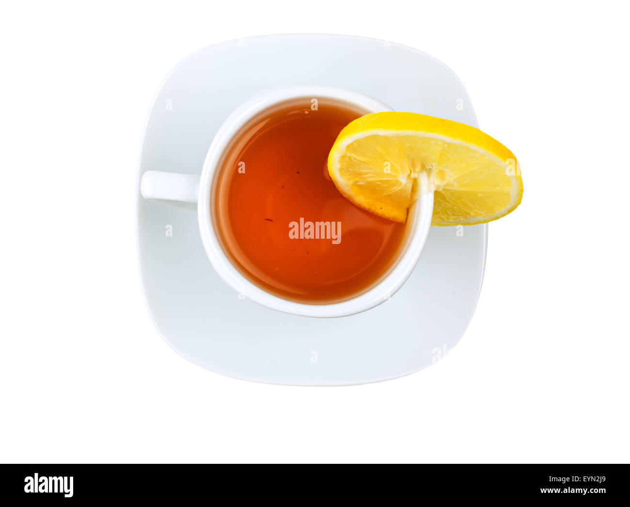 the Lemon tea isolated on white background Stock Photo - Alamy