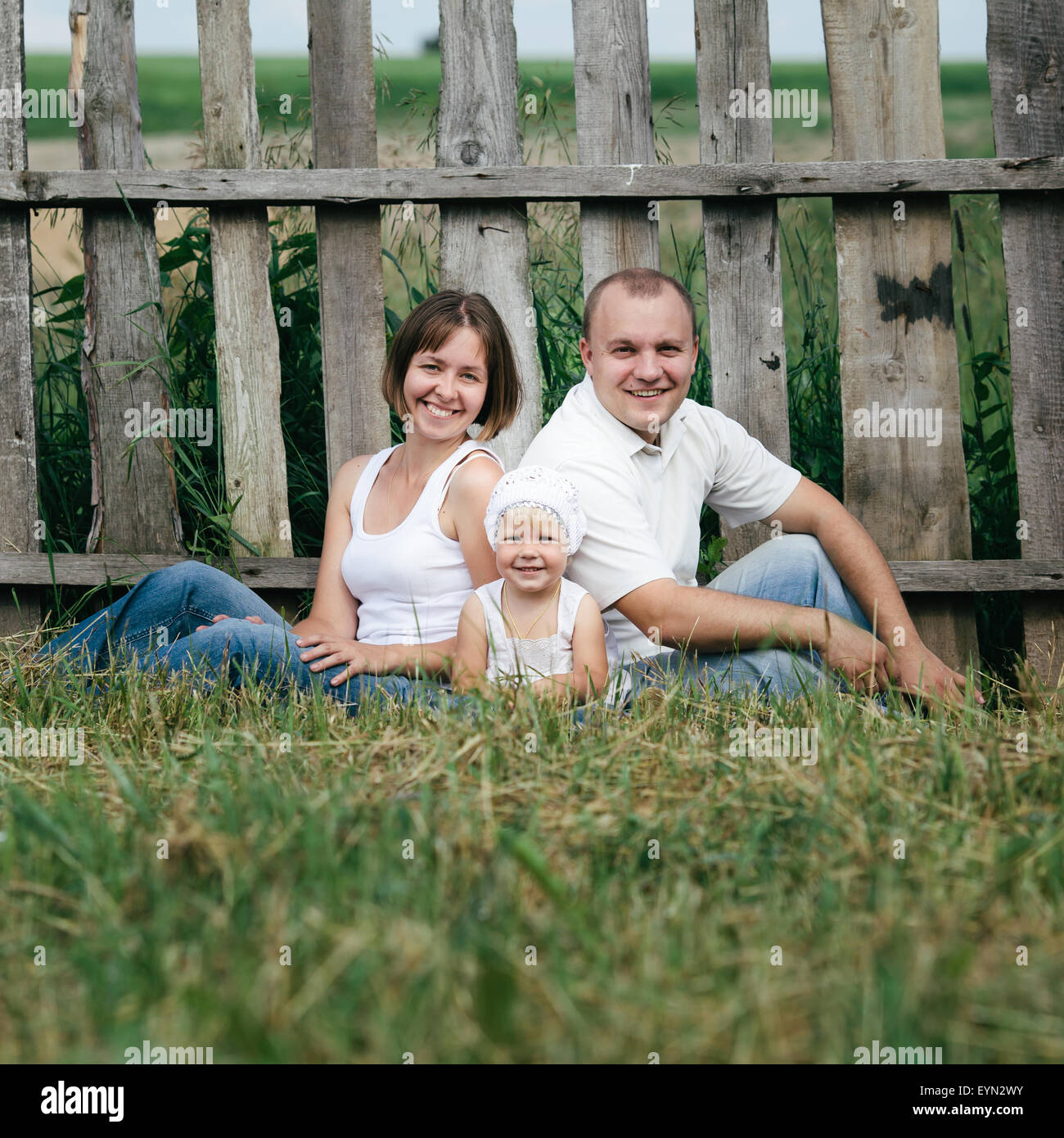 happy mother and father with child Stock Photo - Alamy