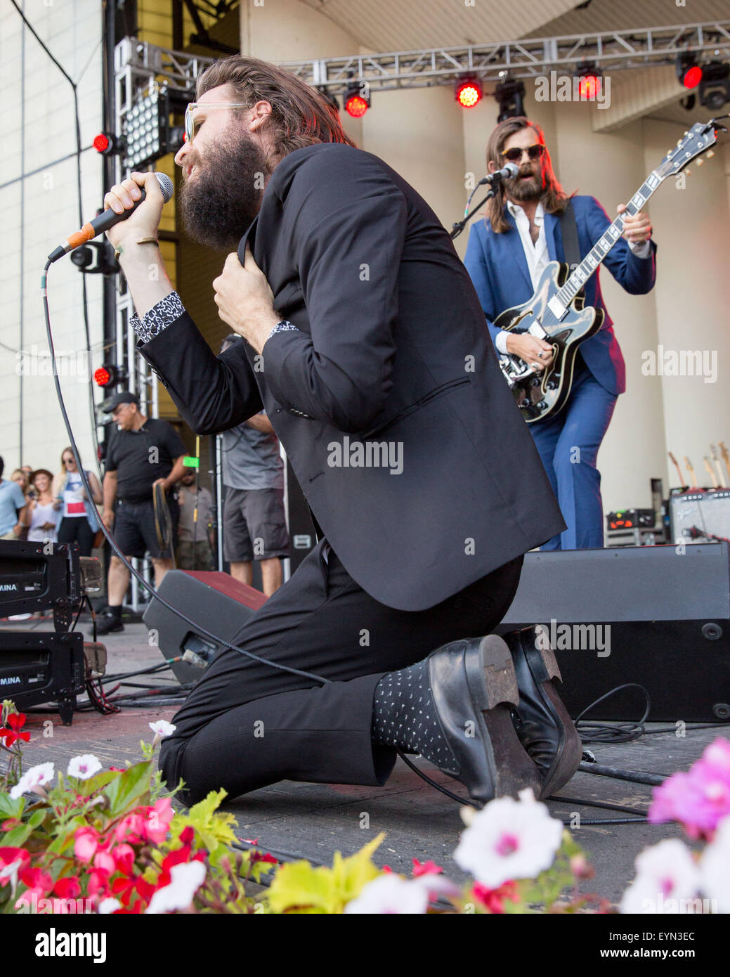 Chicago, Illinois, USA. 31st July, 2015. Singer JOSHUA TILLMAN of ...