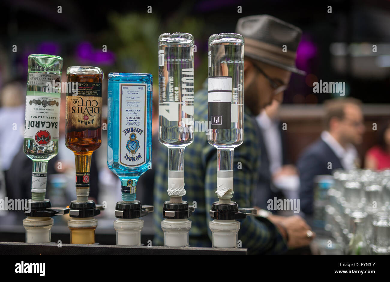 Munich, Germany. 30th July, 2015. High pecerntage alcoholic drinks in ...