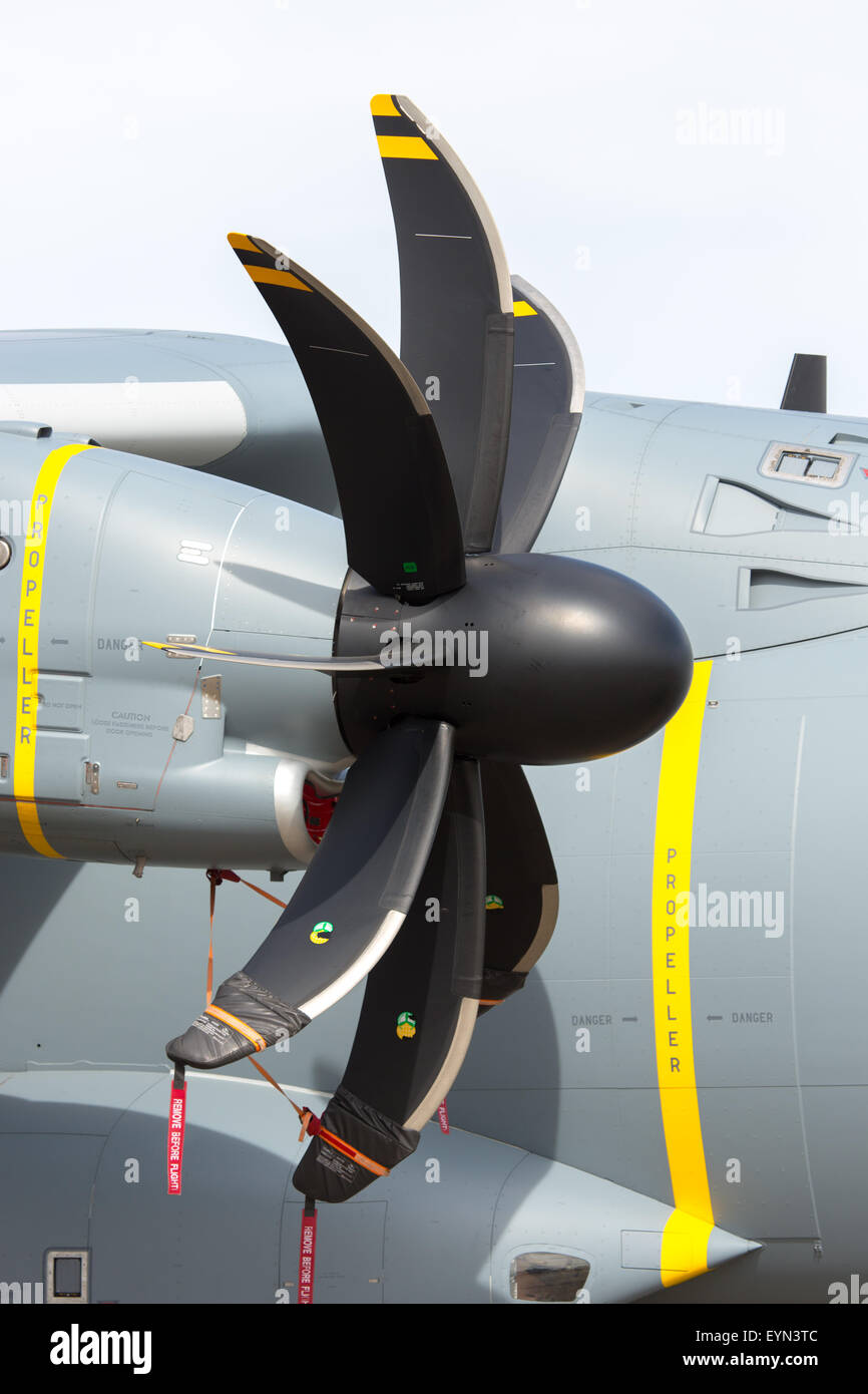 The EPI TP400-D6 turboprop engine on the A400M Atlas transport plane ...