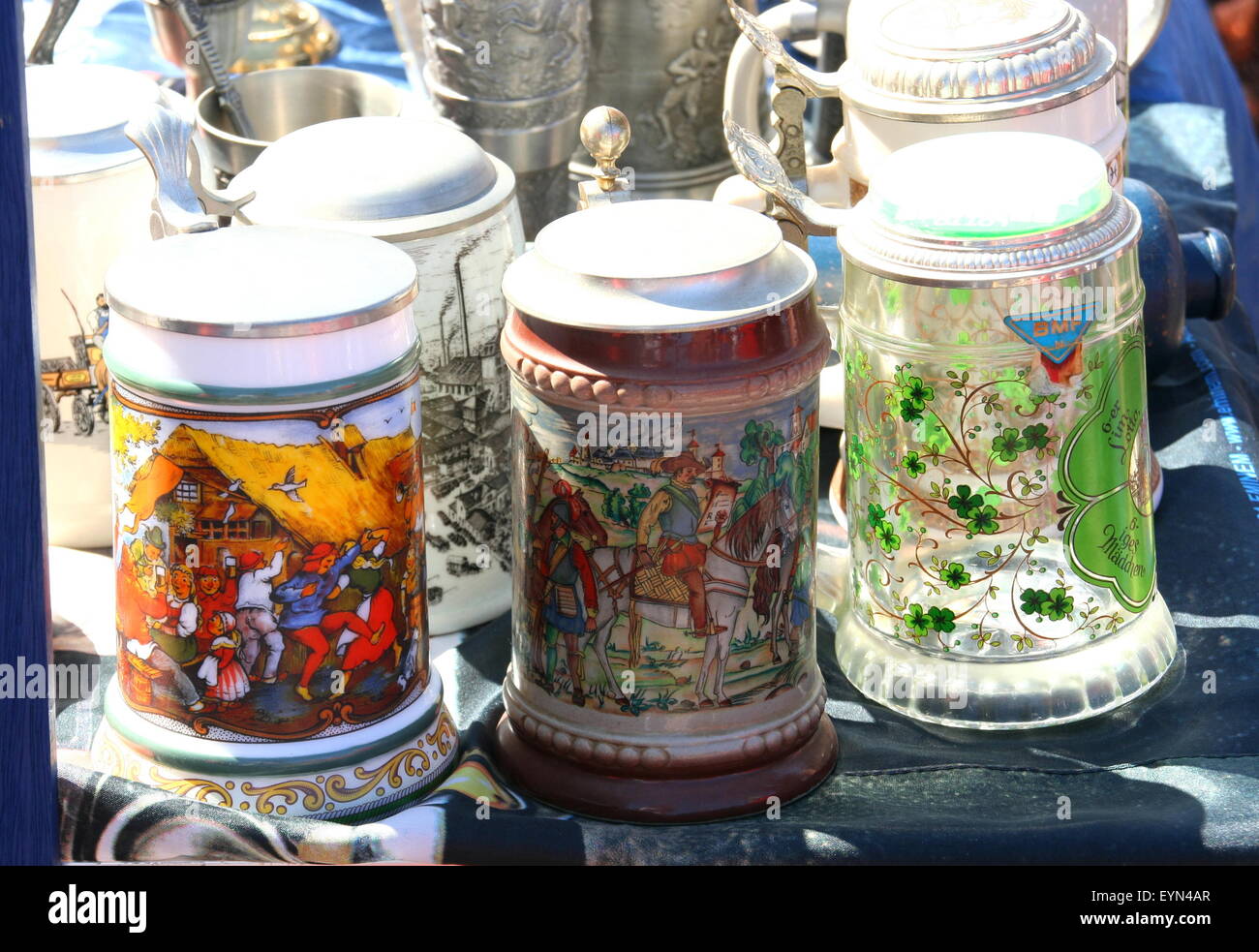 Traditional vintage german beer steins hi-res stock photography and ...
