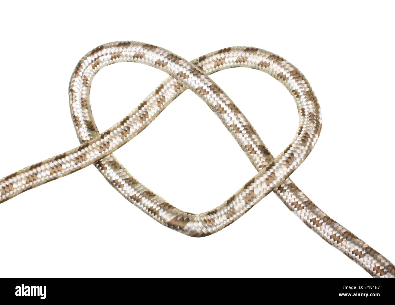 the Heart Shaped Knot isolated on white background Stock Photo - Alamy