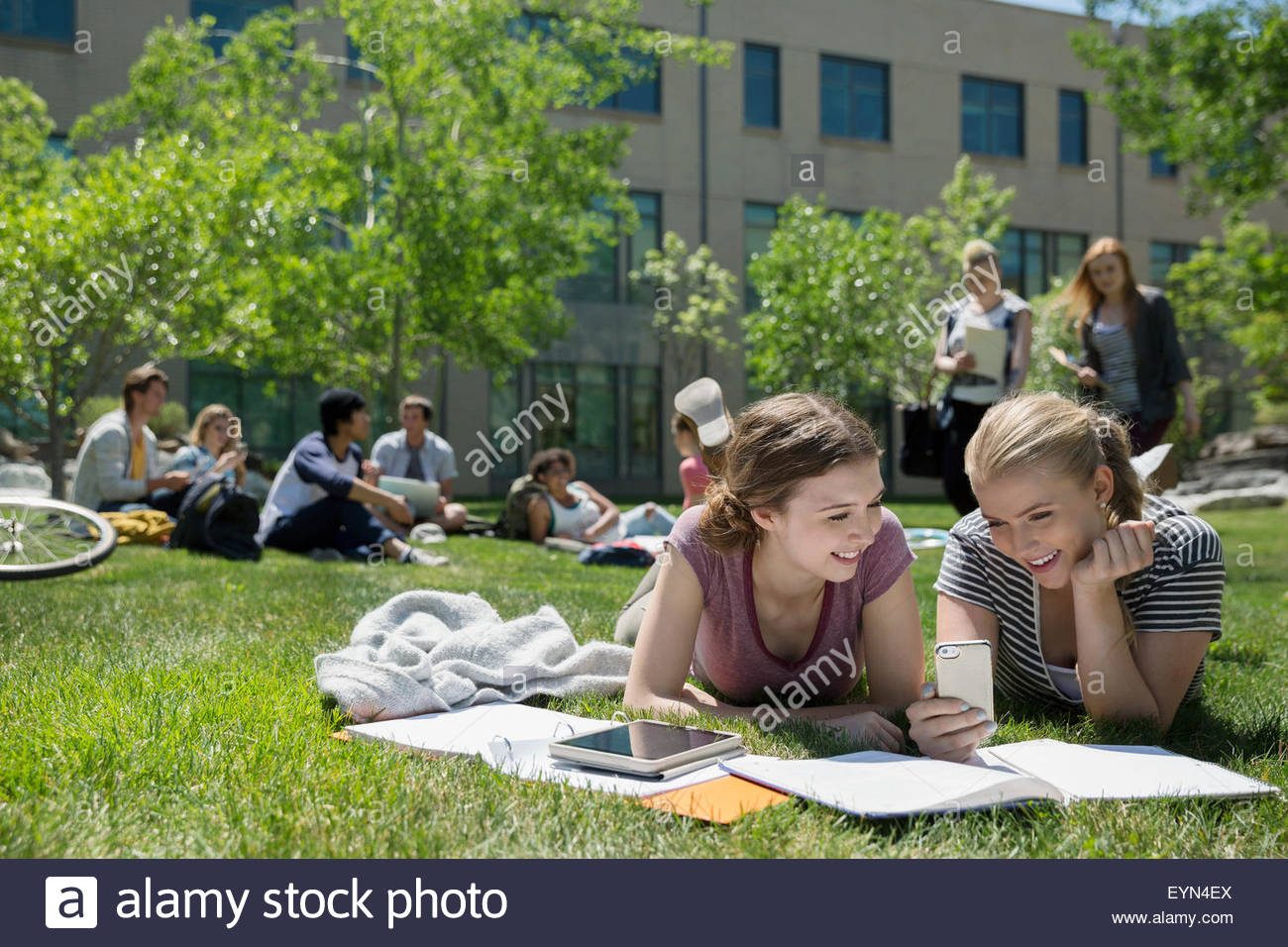 College Girl On Campus Stock Photos & College Girl On Campus Stock ...