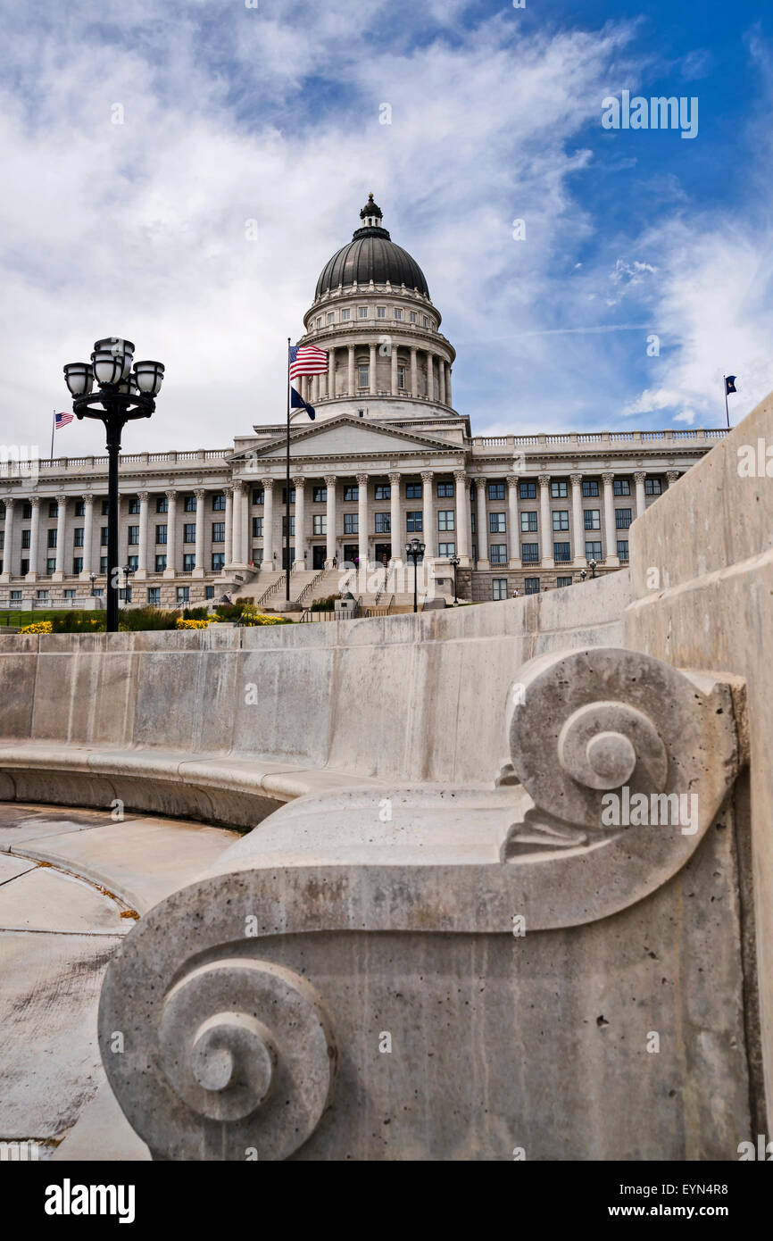 Vertical image of Utah State Capitol, Salt Lake City, capital of Utah ...