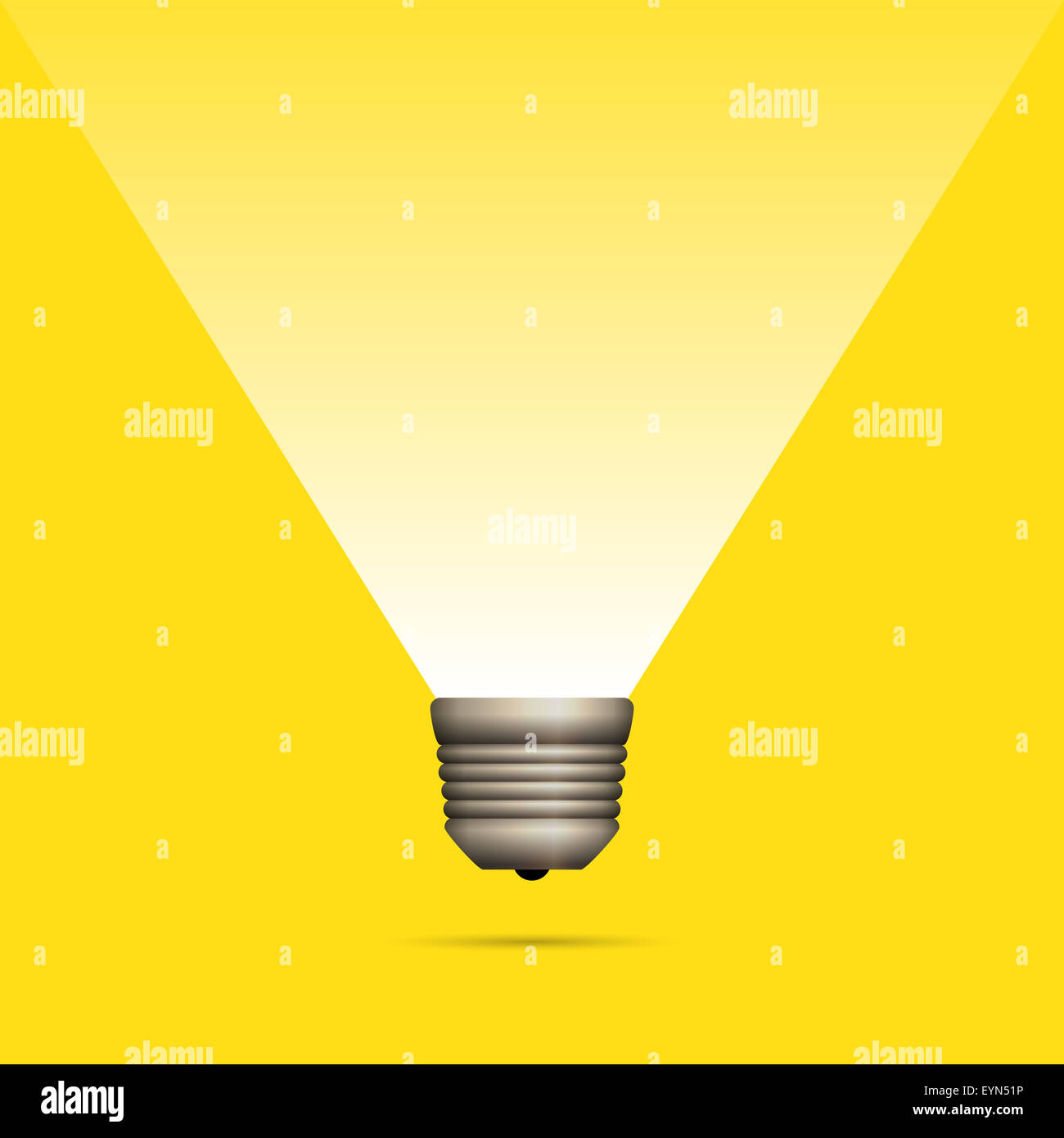Vector illustration of lightbulb idea copyspace design element Stock ...