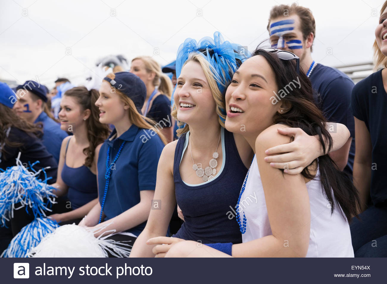 Blue bleachers hi-res stock photography and images - Alamy
