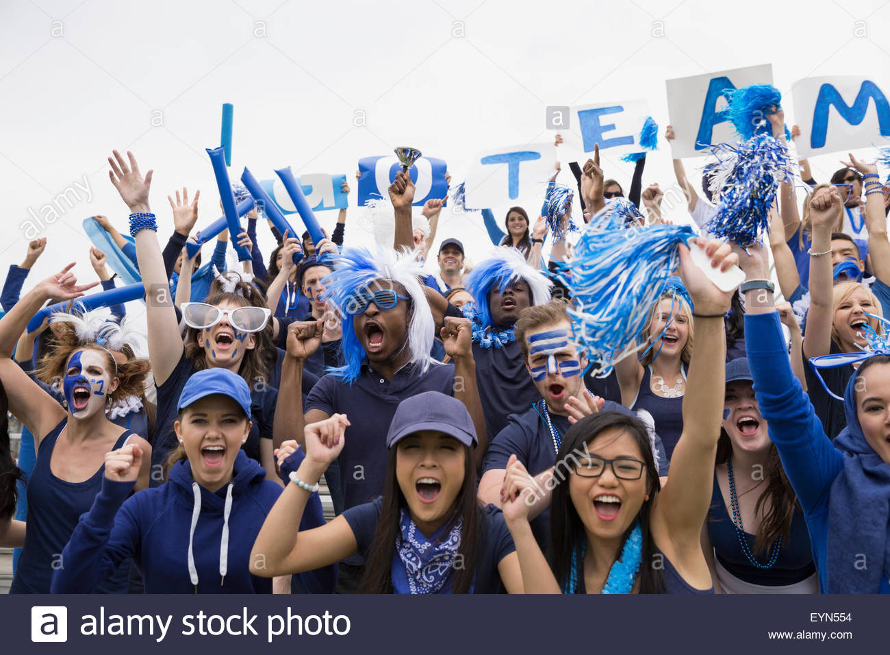 Bleachers With People Cheering