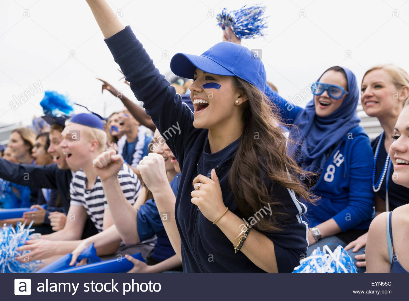 Crowd people sitting in bleachers hi-res stock photography and images ...
