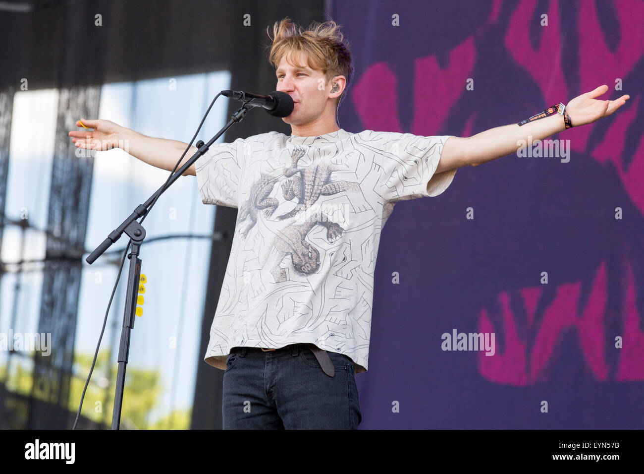 July 31, 2015 - Chicago, Illinois, U.S - Musician DAVE BAYLEY of Glass ...