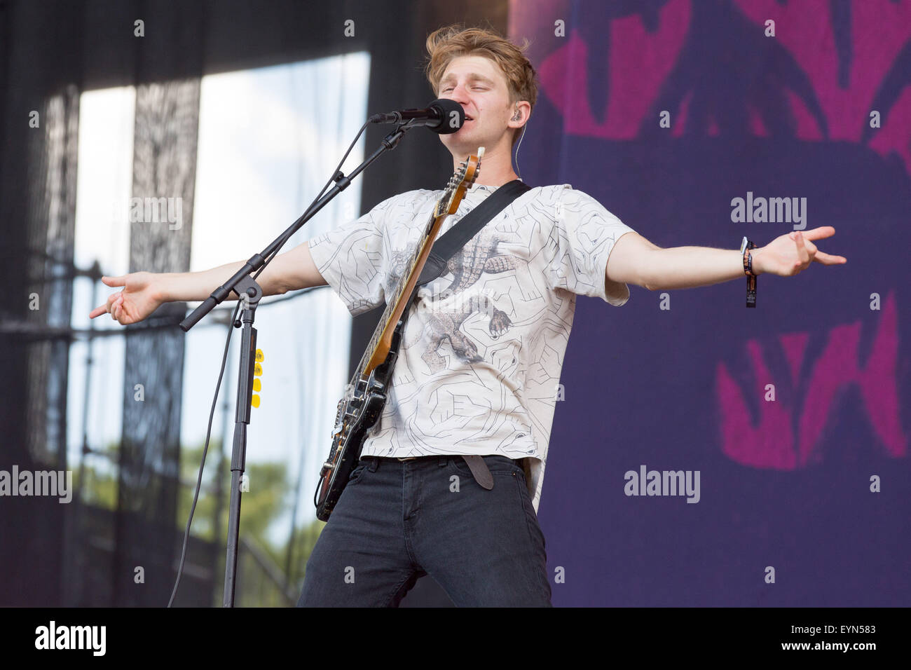 July 31, 2015 - Chicago, Illinois, U.S - Musician DAVE BAYLEY of Glass ...