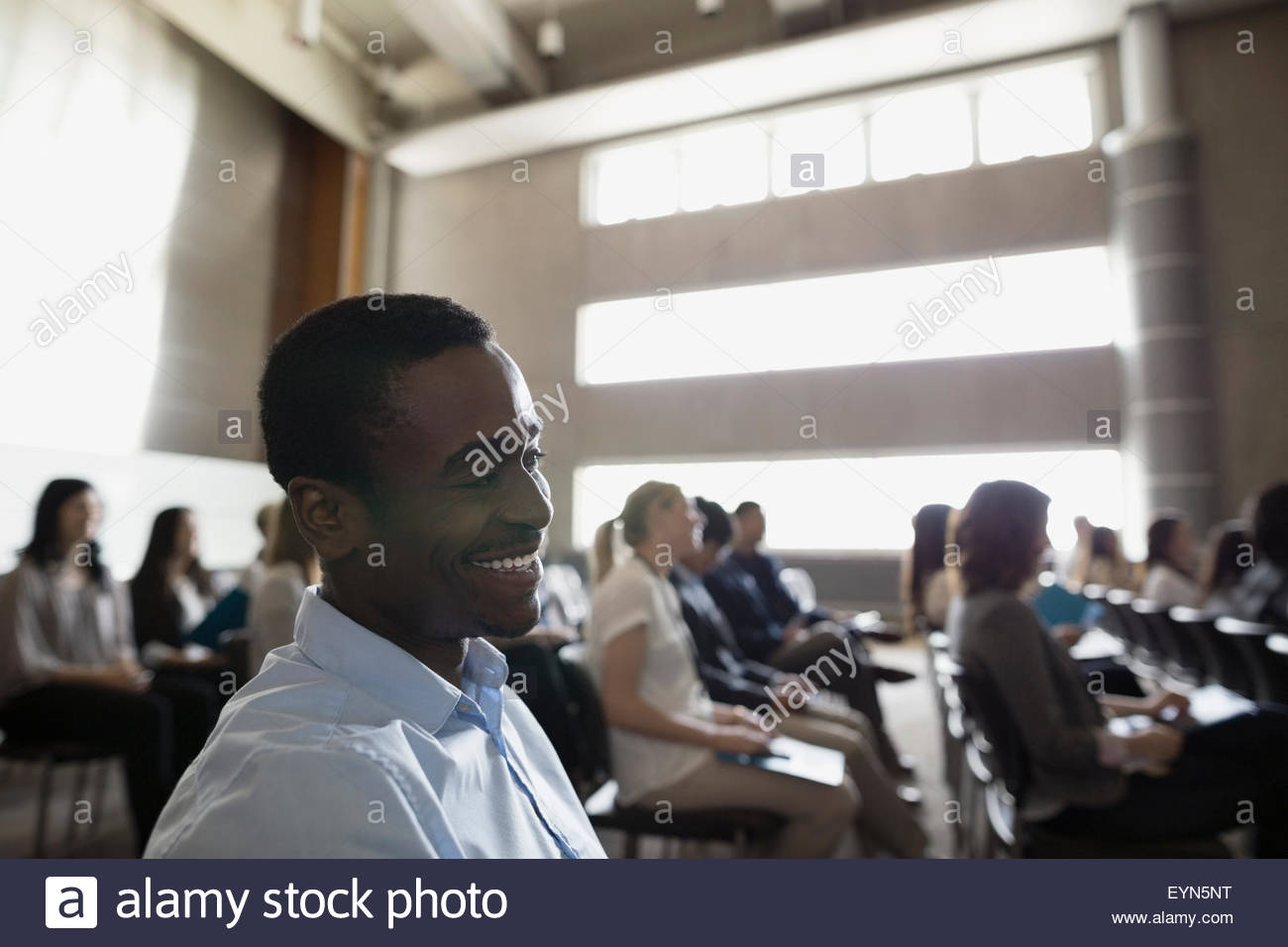 Adult student lecture hall hi-res stock photography and images - Alamy